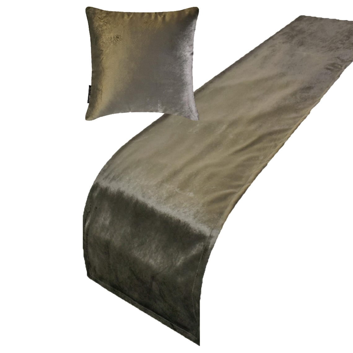 The HomeCentric King / Queen / Twin Gray Decorative Bed Runner Queen 74 ...