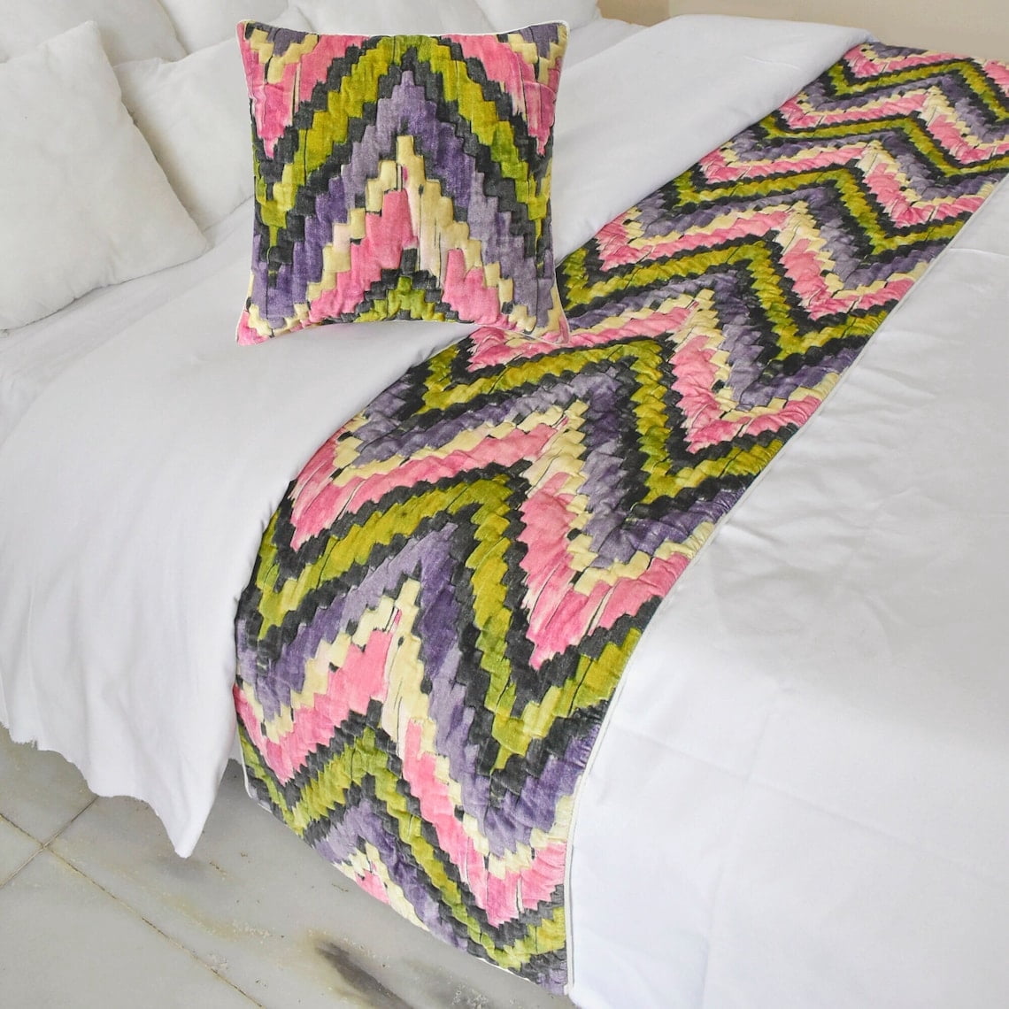 The HomeCentric King / Queen / Twin Pink & Purple Luxury King 90"x18 ...
