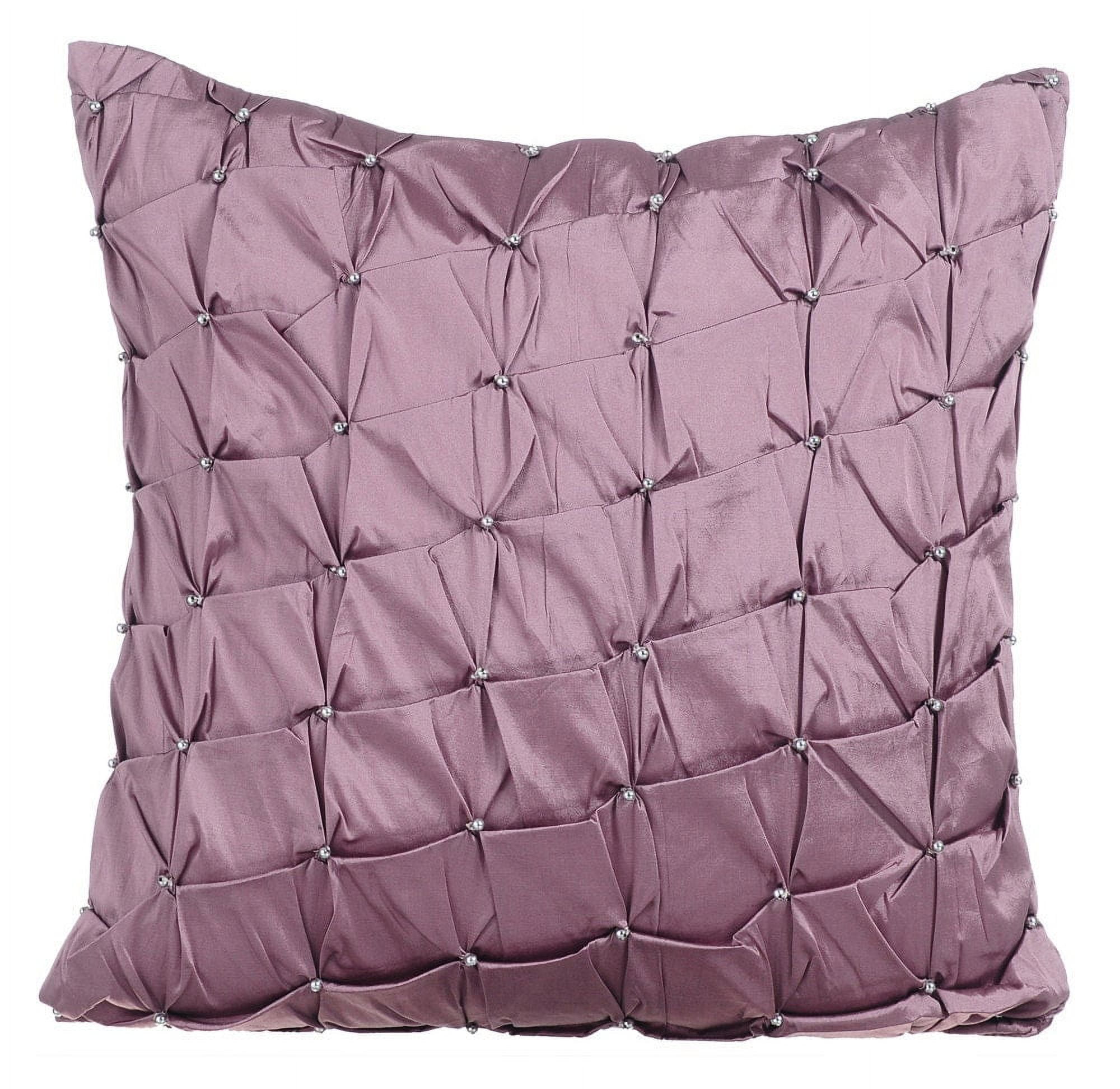 The HomeCentric Pillow Case Lavender Pillow Shams Textured Knotted ...