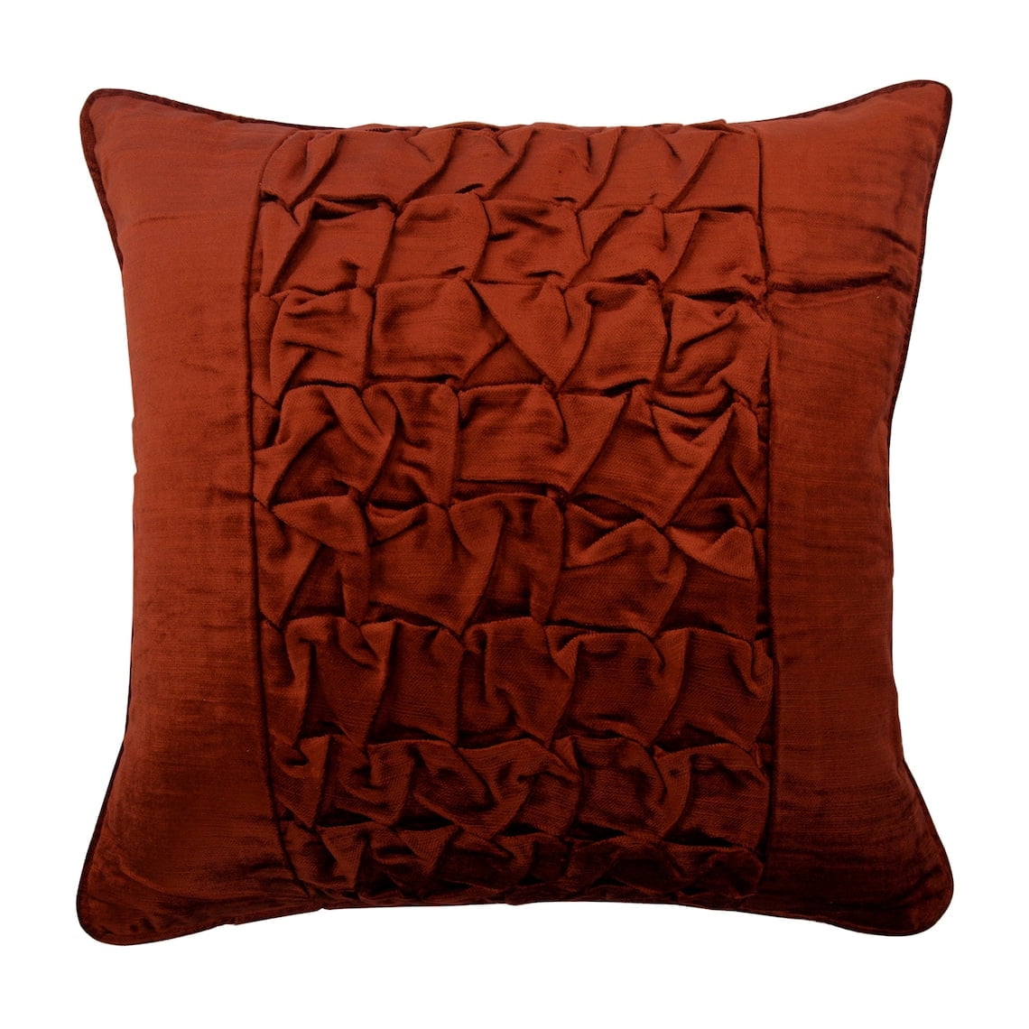The HomeCentric Pillow Case, Rust Shams, Textured Knotted Pintucks ...