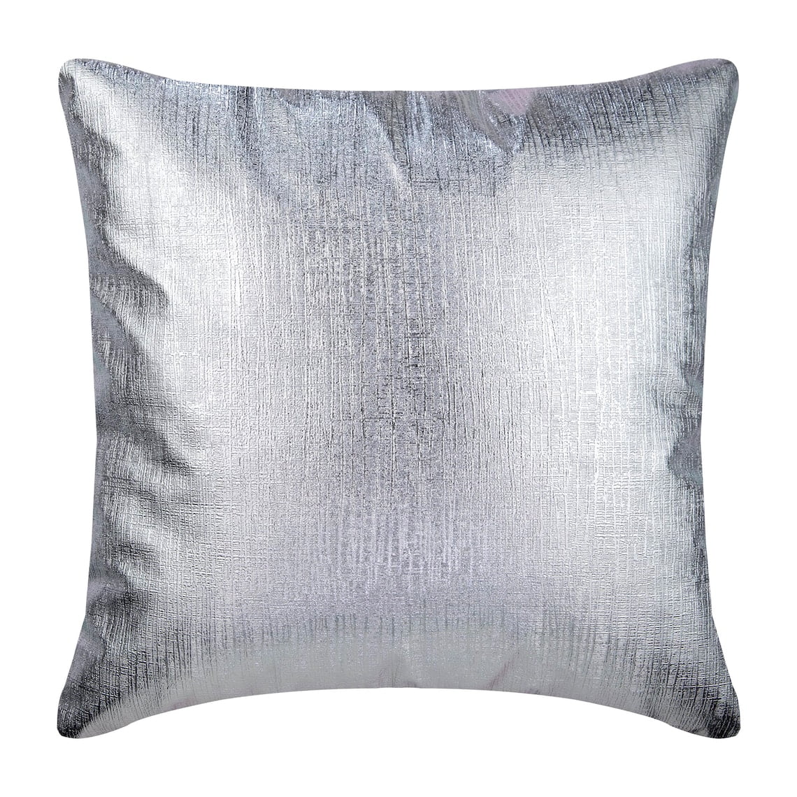 The HomeCentric Silver Pillows Cover, Metallic Silver Solid Color Club ...