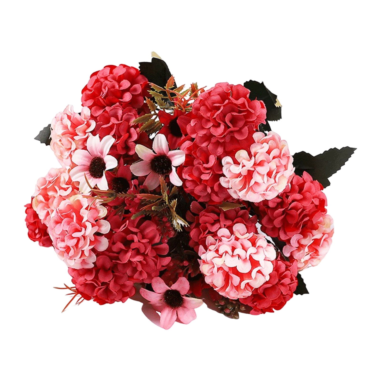 HomeCozy 1 Bouquet Simulated Flower Realistic Single Branch 5 Forks Non ...