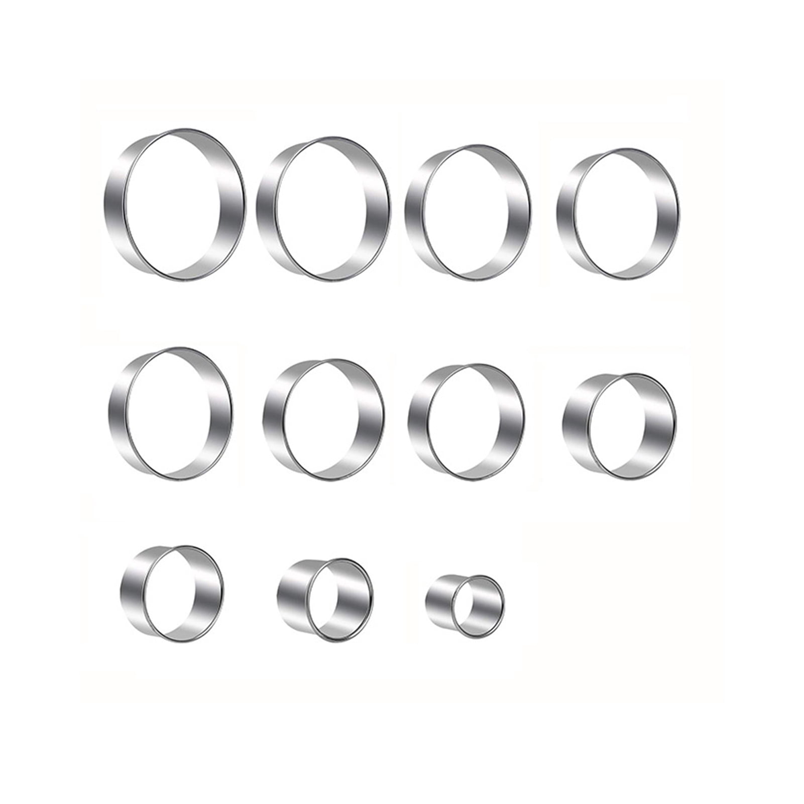 HomeCozy 1 Set Cookie Cutter Stainless Steel Circle Biscuit Cutter ...