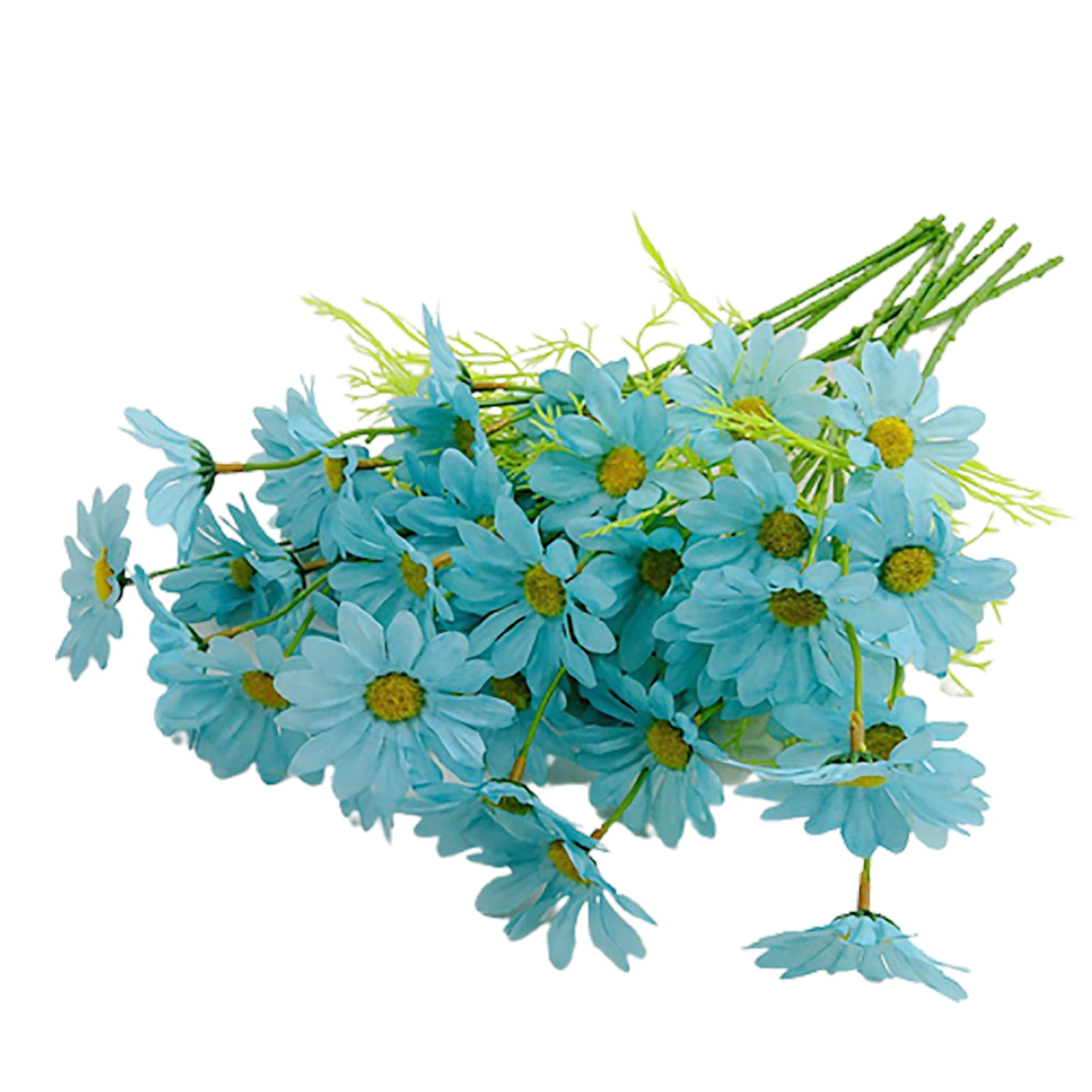 HomeCozy 10Pcs 5 Heads Realistic Vivid Artificial Flower Chrysanthemum ...