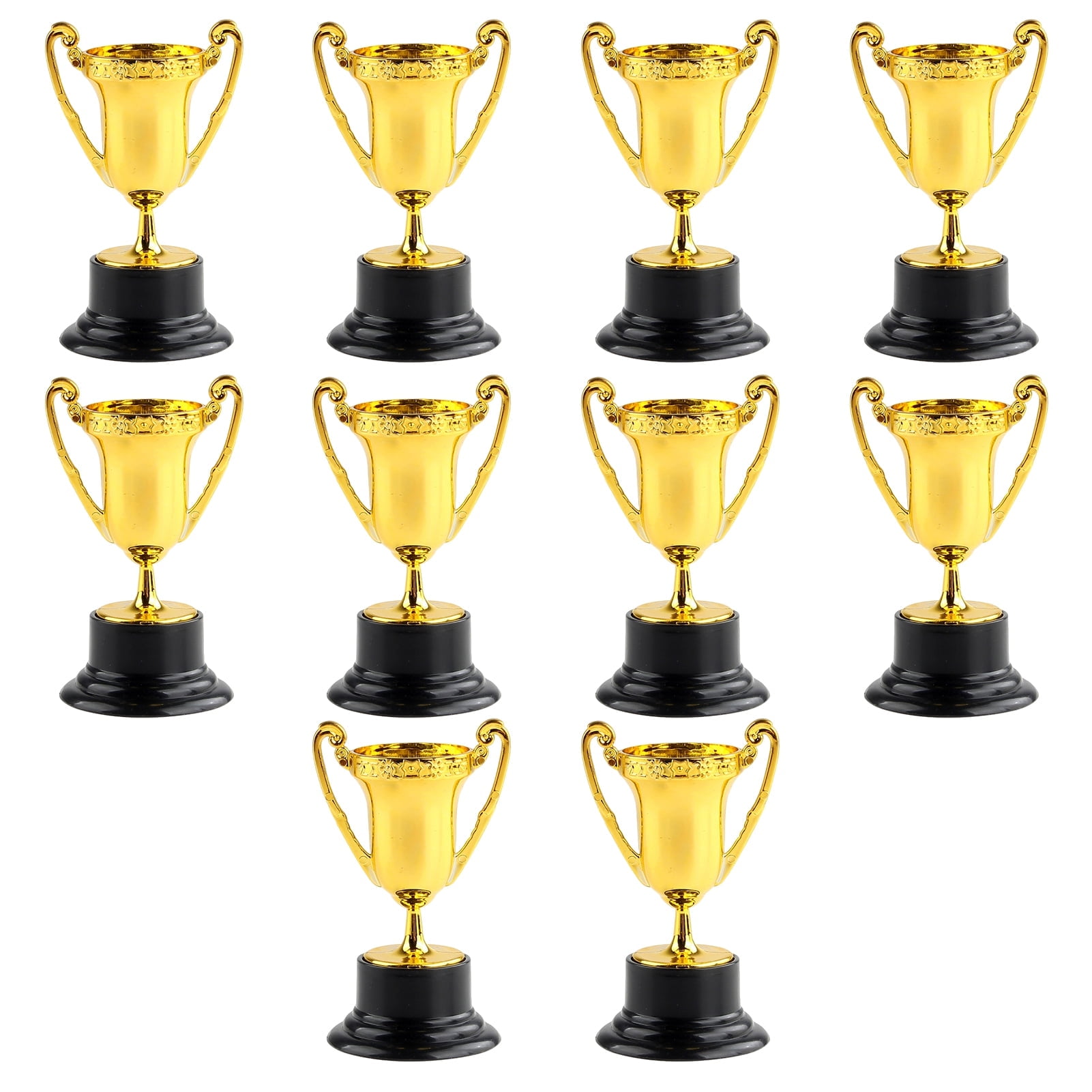 HomeCozy 10Pcs Mini Trophies Plastic Trophy Award Eye-catching Mini ...