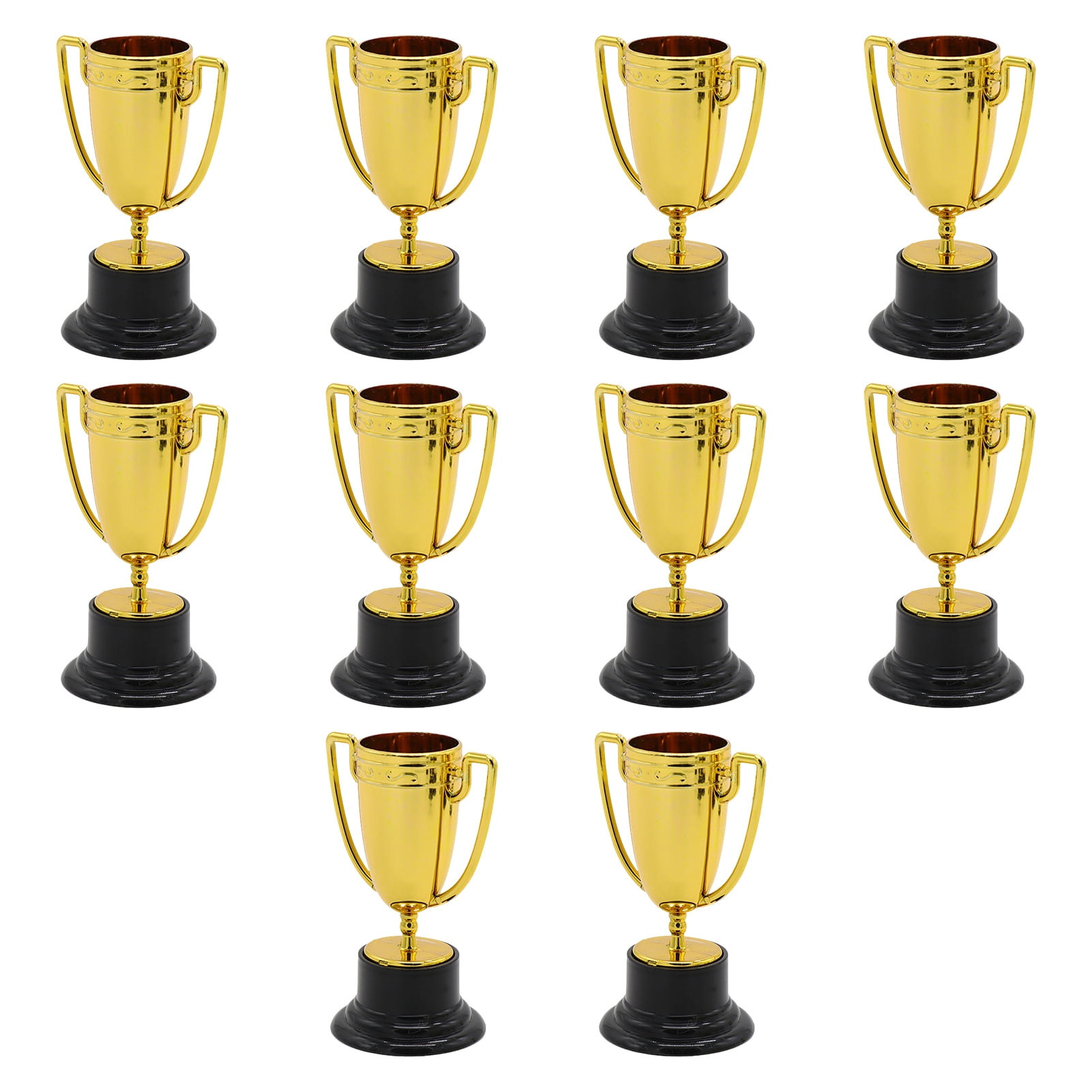 HomeCozy 10Pcs Mini Trophies Plastic Trophy Award Eye-catching Mini ...