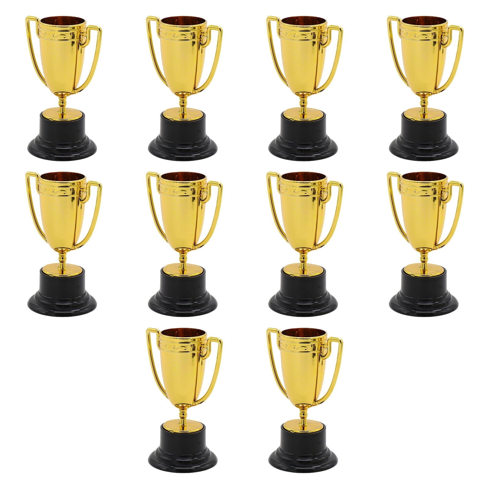 HomeCozy 10Pcs Mini Trophies Plastic Trophy Award Eye-catching Mini ...