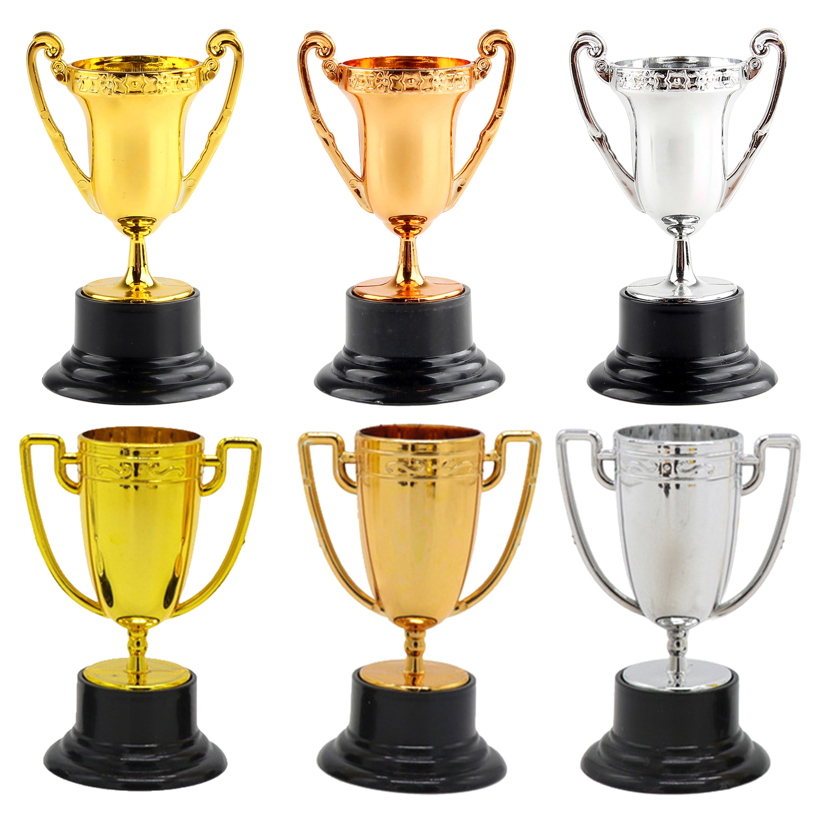 HomeCozy 10Pcs Mini Trophies Plastic Trophy Award Eye-catching Mini ...