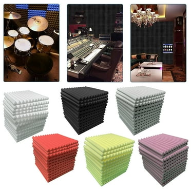 Walmart 12 Pack Acoustic Panels, Noise Reduction Soundproofing Wall ...