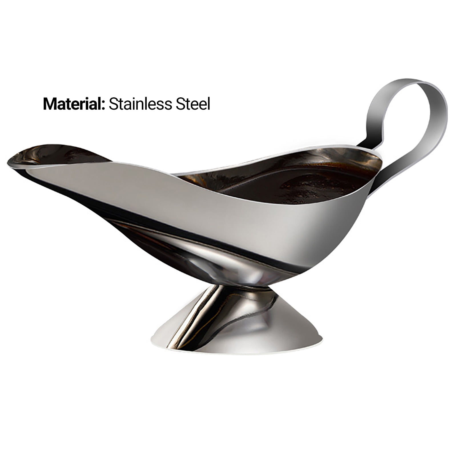HomeCozy 150/240ml Sauce Boat Thickened Easy Pour Stainless Steel ...