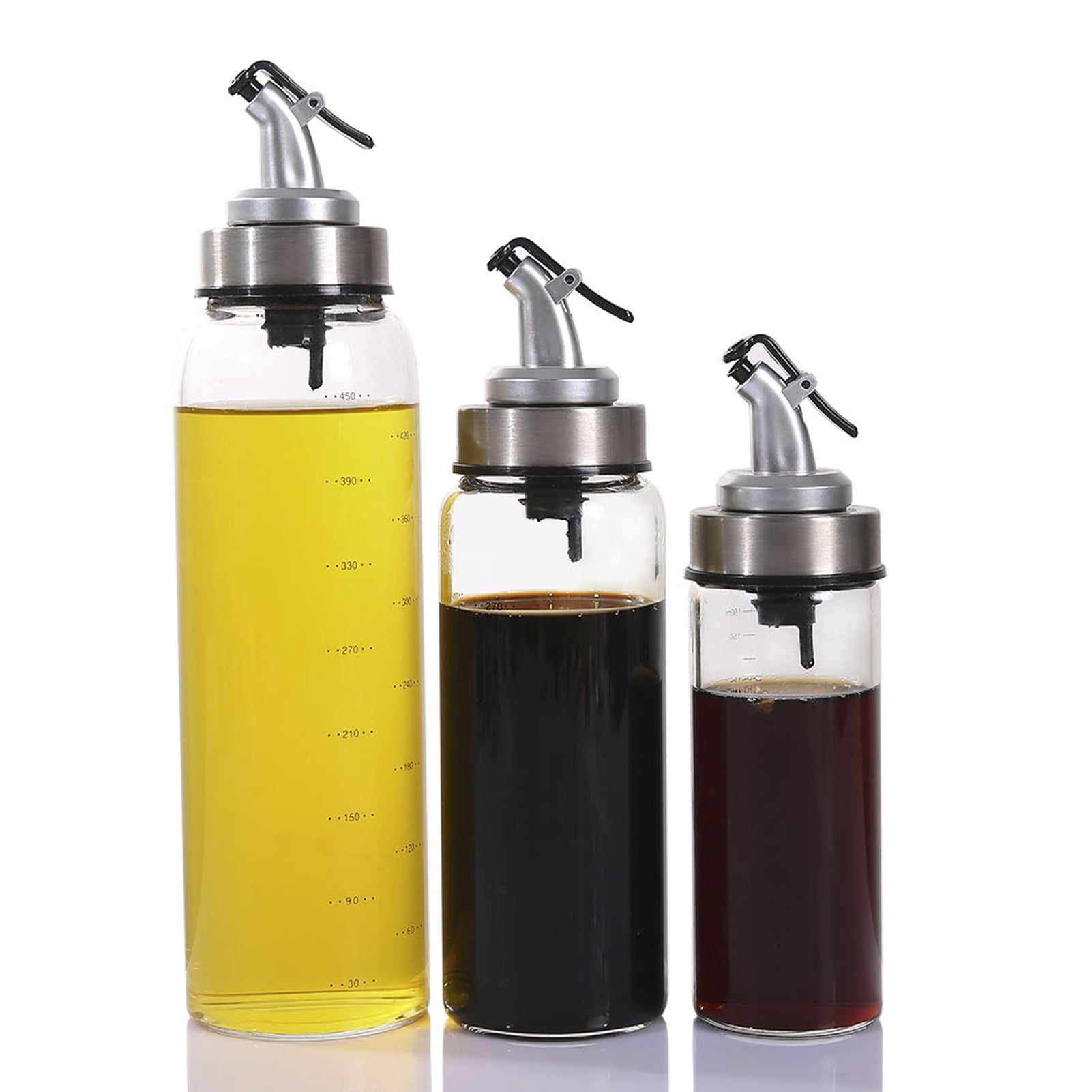 HomeCozy 180/300/500ML Oil Glass Bottle Leak-proof High Temperature ...
