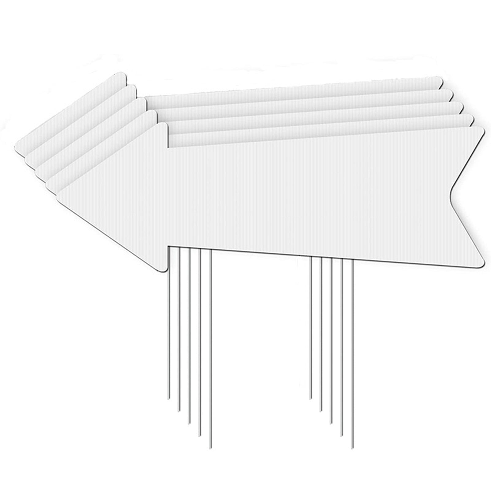 HomeCozy 1Pc/5Pcs Blank Arrow Signs High Strength Weather Resistant DIY ...