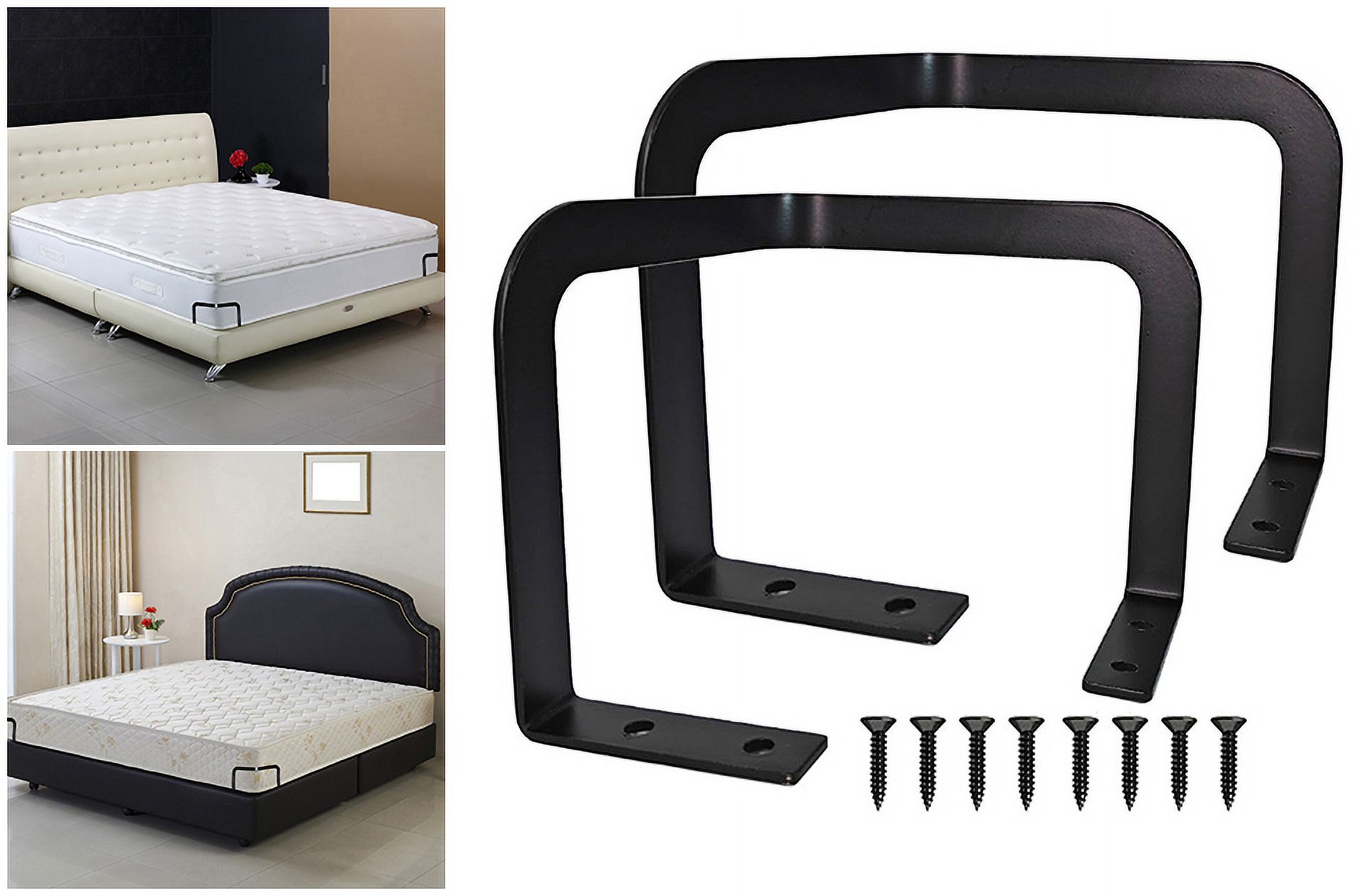 HomeCozy 2Pcs/Set Metal Mattress Stabilizers Anti-Slip Kit Easy to Install Stabilizers for ...