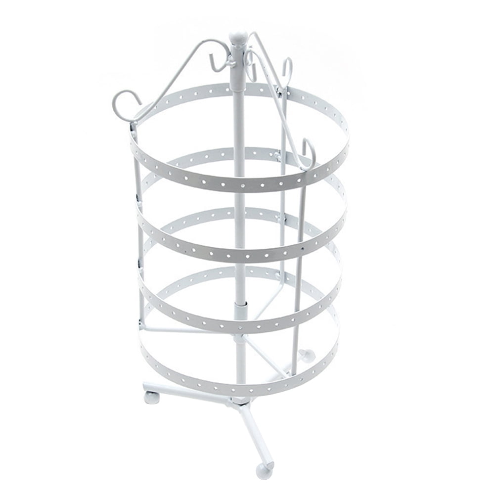 HomeCozy 3/4 Layer Rotating Round Earrings Jewelry Display Rack Stand ...