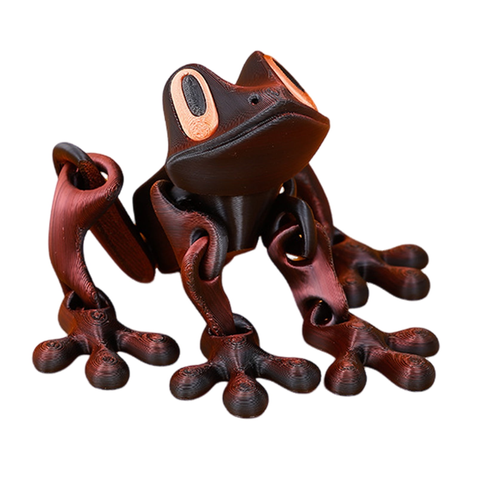 HomeCozy 3D Printed Frog Figurine Magnetic Movable Joints Frog Figure ...