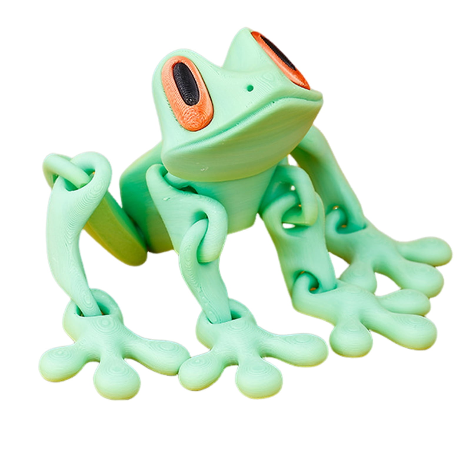 HomeCozy 3D Printed Frog Figurine Magnetic Movable Joints Frog Figure ...