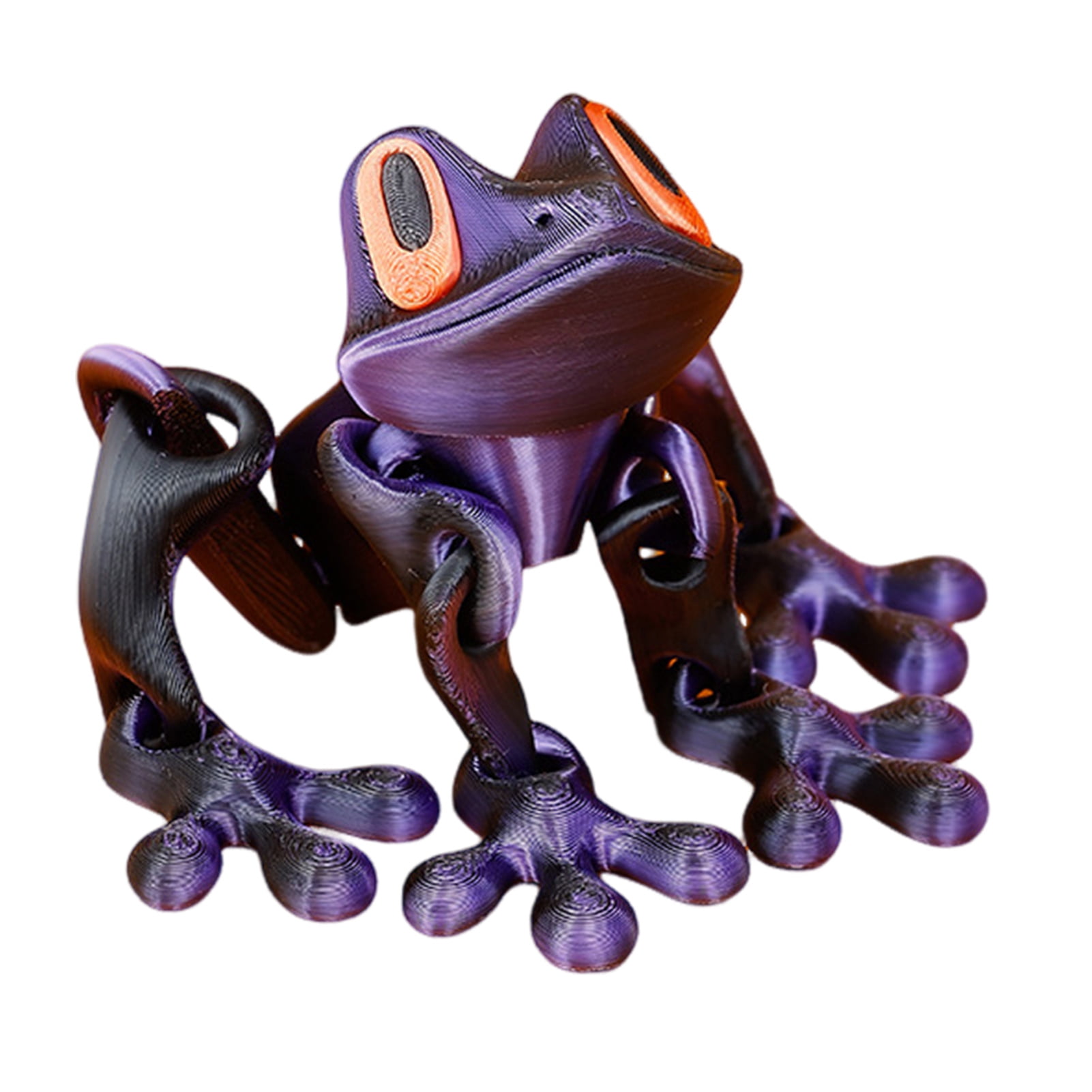 HomeCozy 3D Printed Frog Figurine Magnetic Movable Joints Frog Figure ...