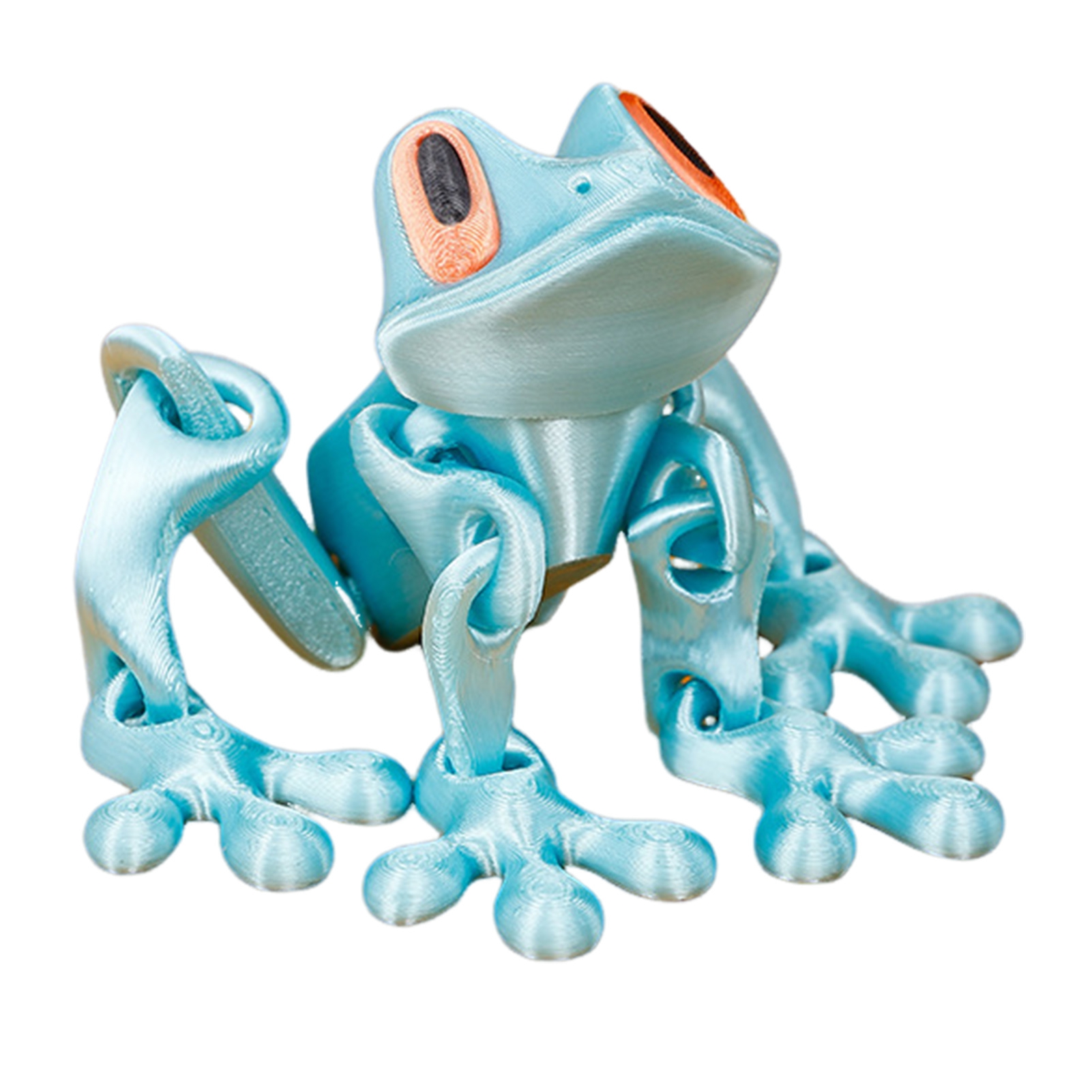 HomeCozy 3D Printed Frog Figurine Magnetic Movable Joints Frog Figure ...