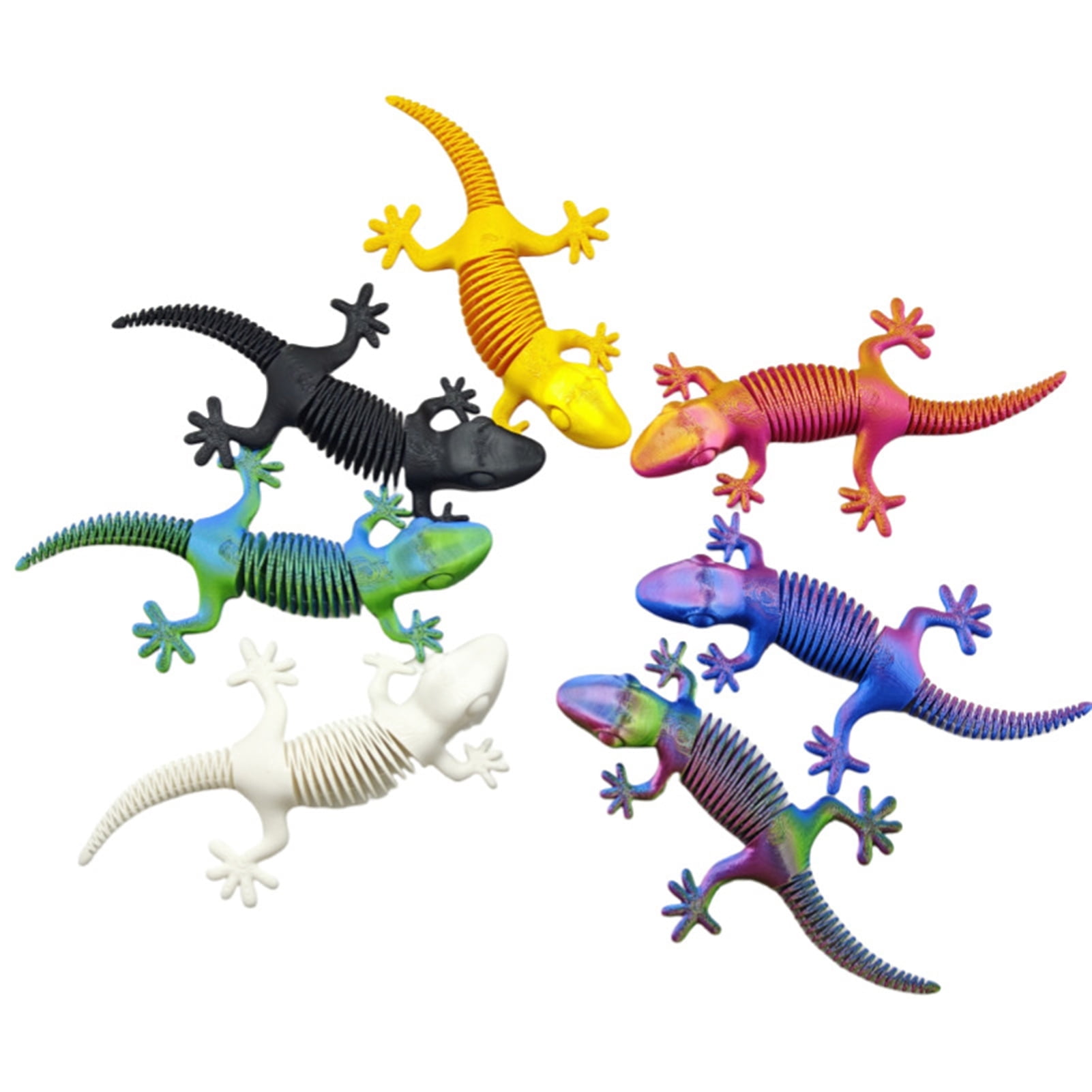 HomeCozy 3D Printed Lizard Figurine Movable Joints Gecko Figure ...