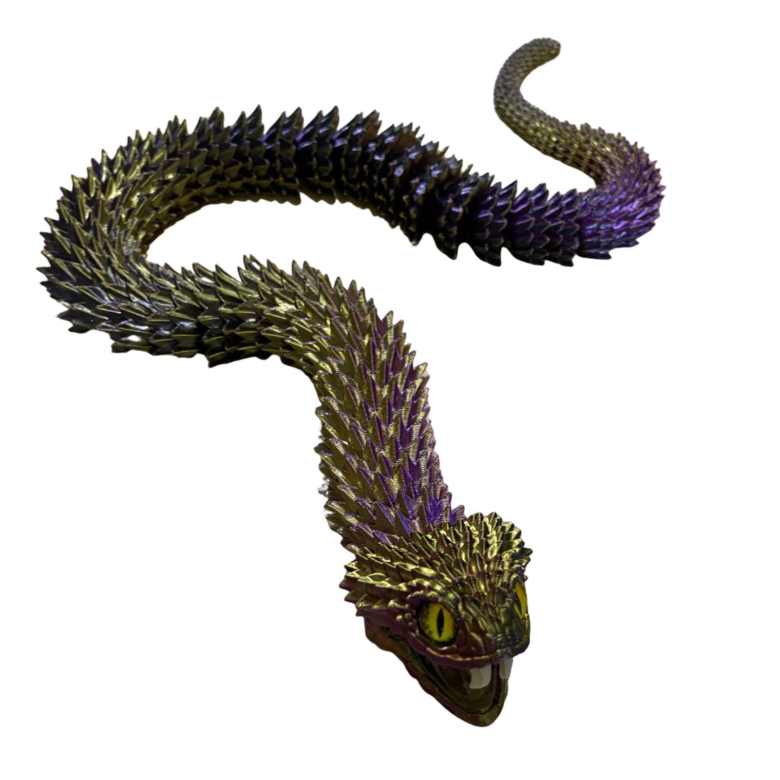 HomeCozy 3D Printed Snake Toy Articulated Snake with Openable Mouth And ...