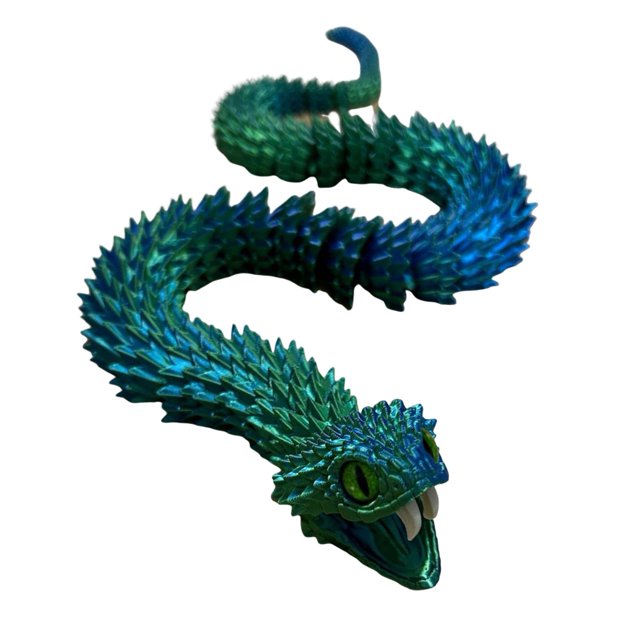 HomeCozy 3D Printed Snake Toy Articulated Snake with Openable Mouth And ...