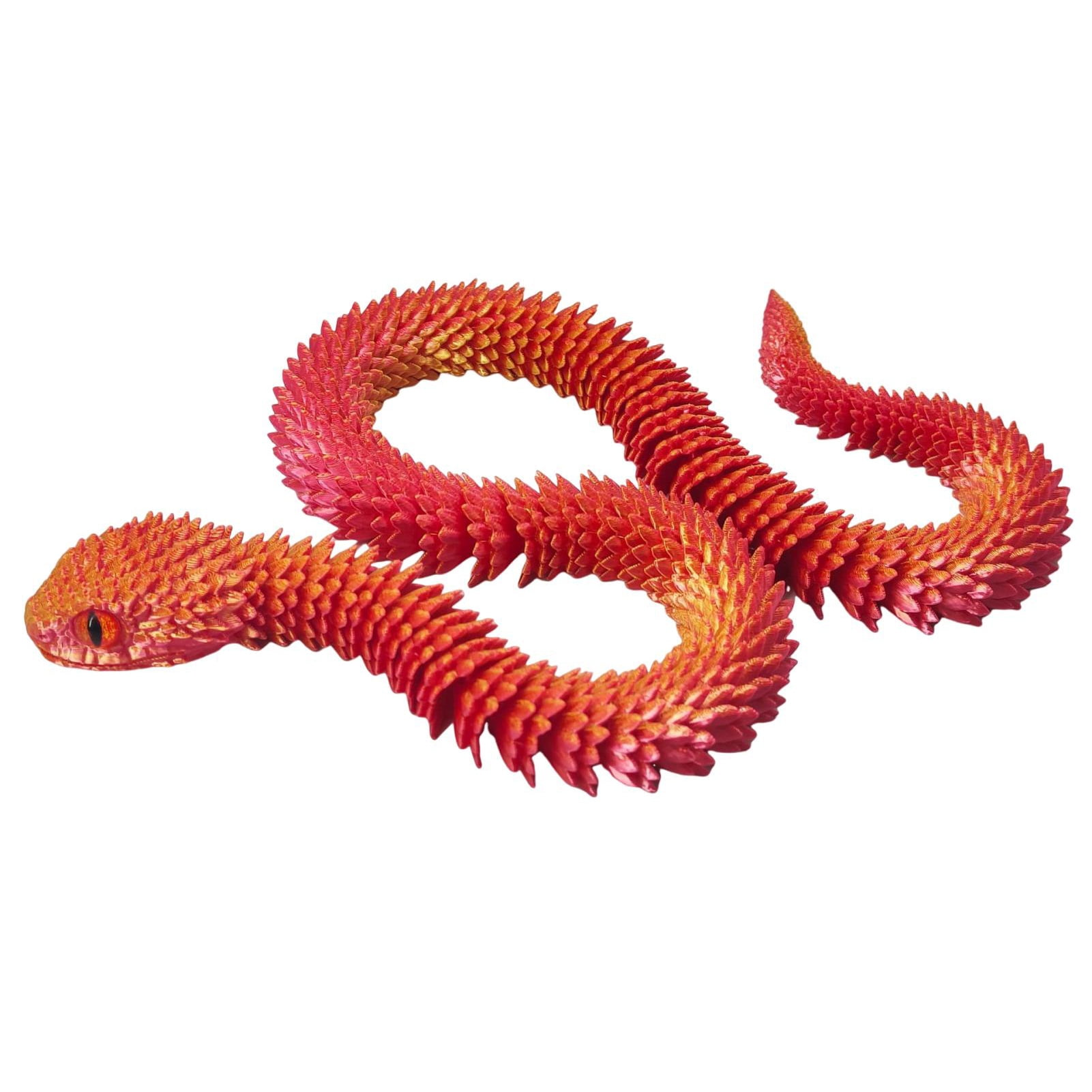 HomeCozy 3D Printed Snake Toy Articulated Viper Figurine Fidget Snake ...