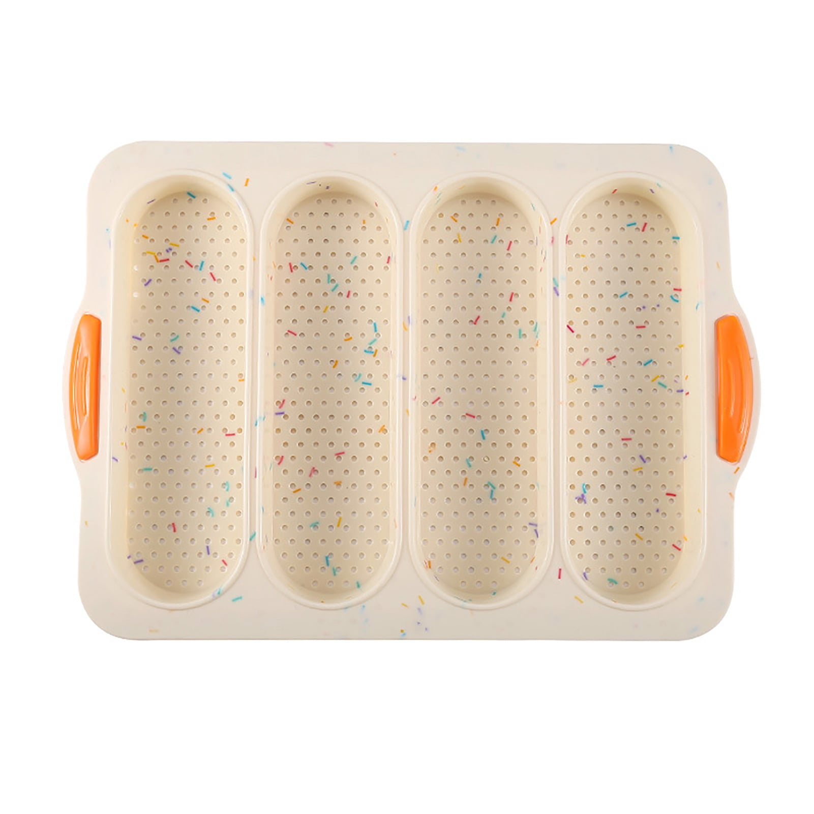 HomeCozy 4 Grids Food Grade Baguette Baking Tray Silicone Anti-scalding ...