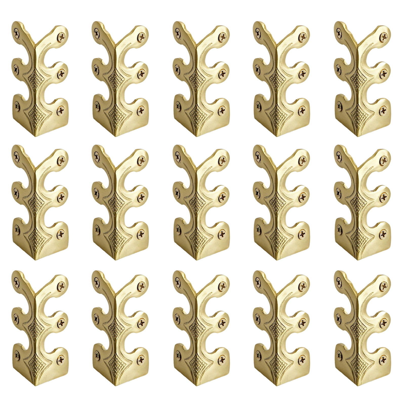 HomeCozy 5/10/15 Pcs Corner Protectors with Screws Vintage Style Solid ...