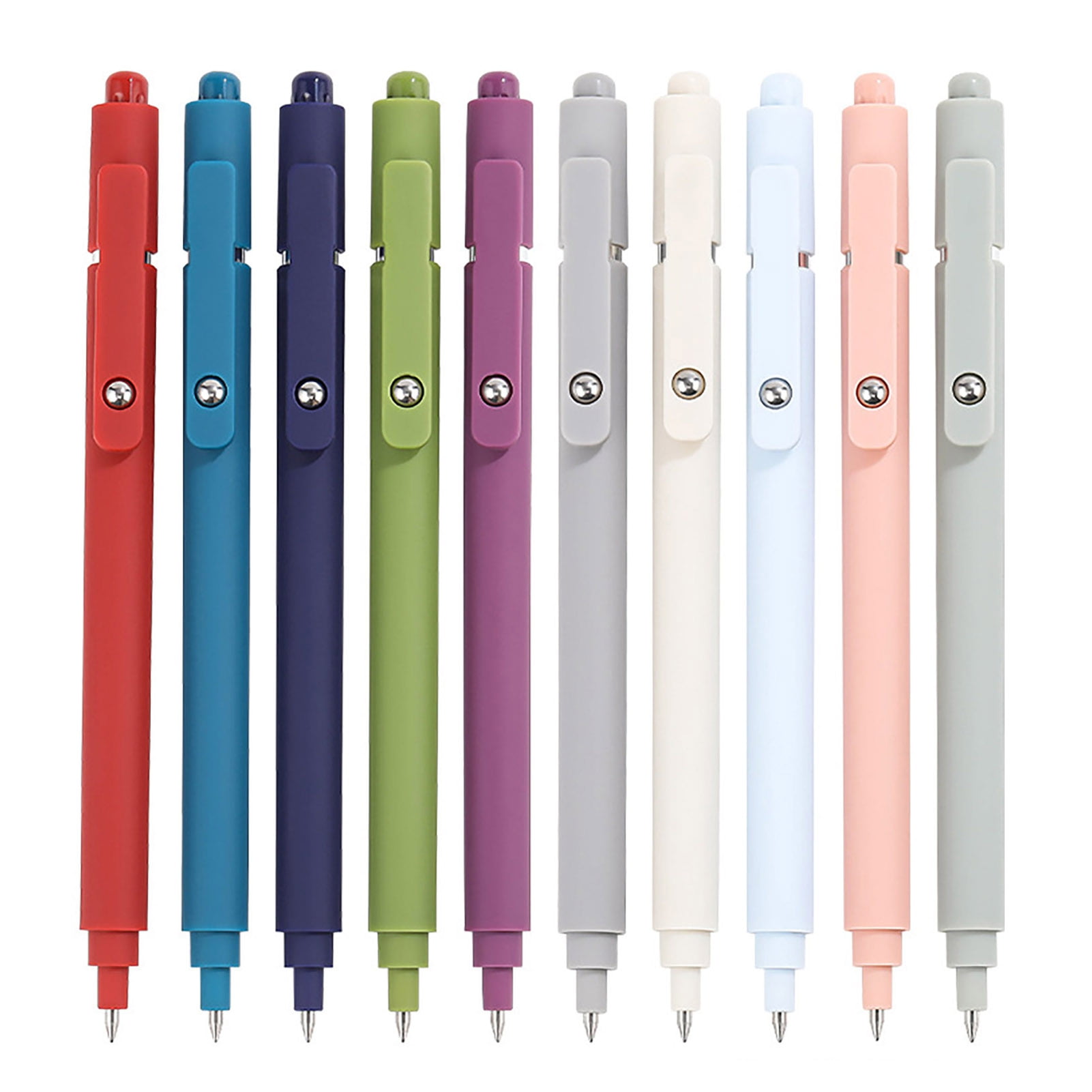 HomeCozy 5/10Pcs Color Gel Pen Set Quick-Drying Ink 0.5mm Refill Steel ...