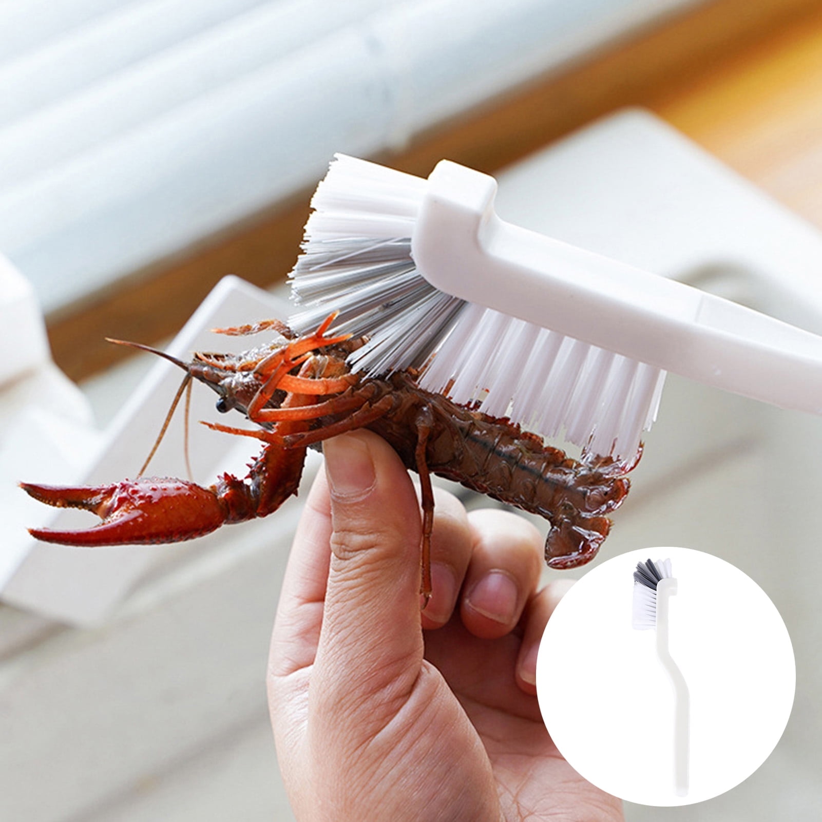 HomeCozy 5 Pcs/Set Kitchen Scrub Brush Crawfish Cleaning Brush with ...