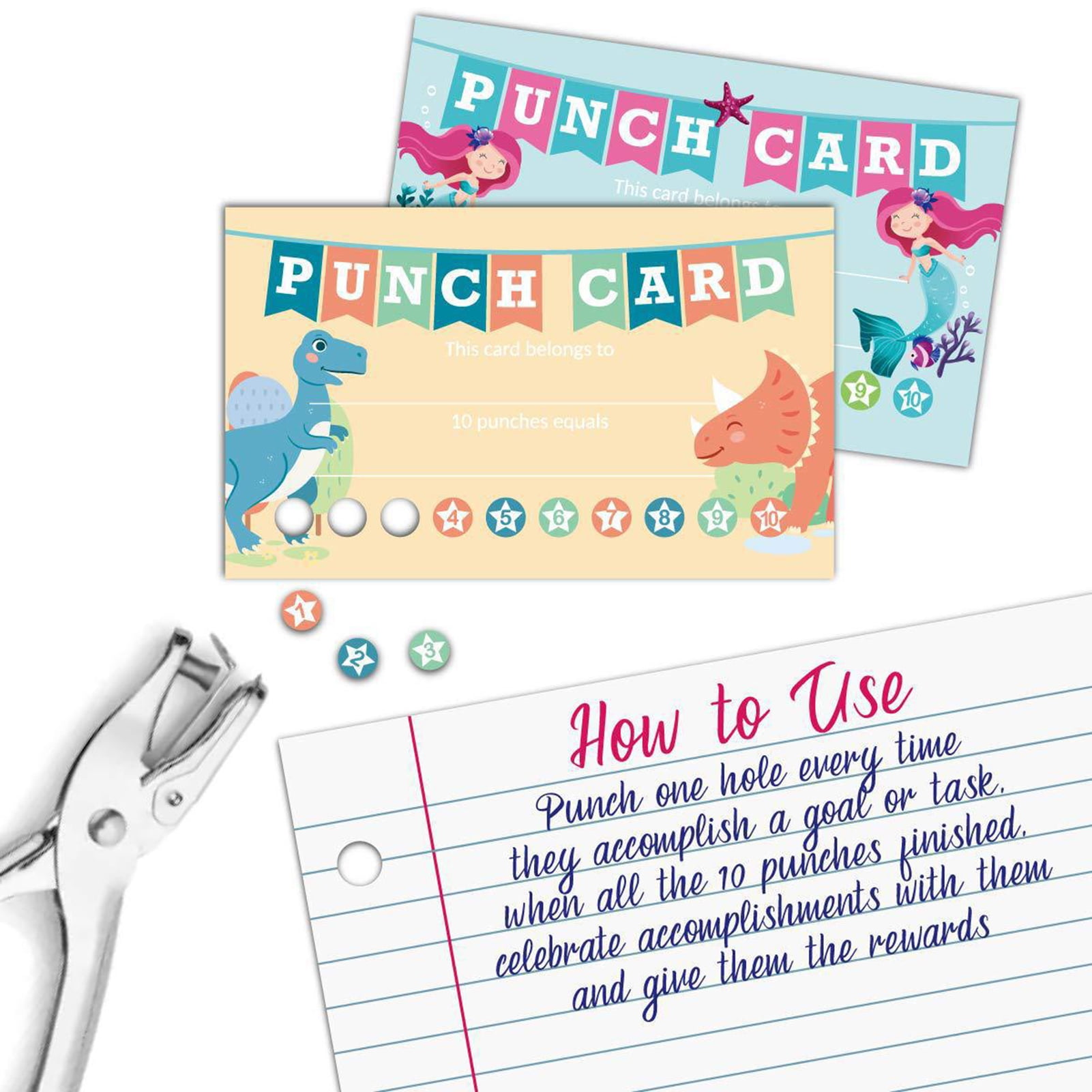 HomeCozy 50Pcs Reward Cards Versatile Motivational Supportive Incentive ...