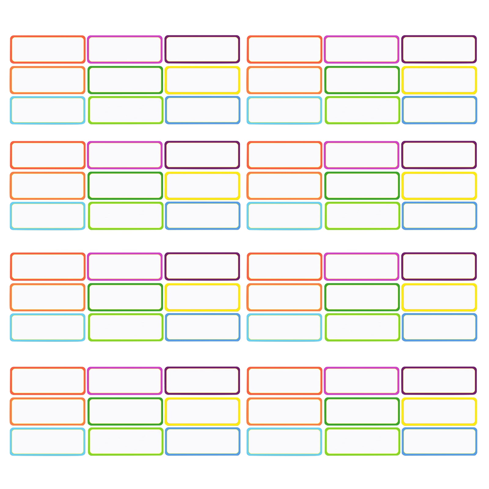 HomeCozy 54Pcs Magnetic Dry Erase Reusable Name Tag Label Plate Easy ...