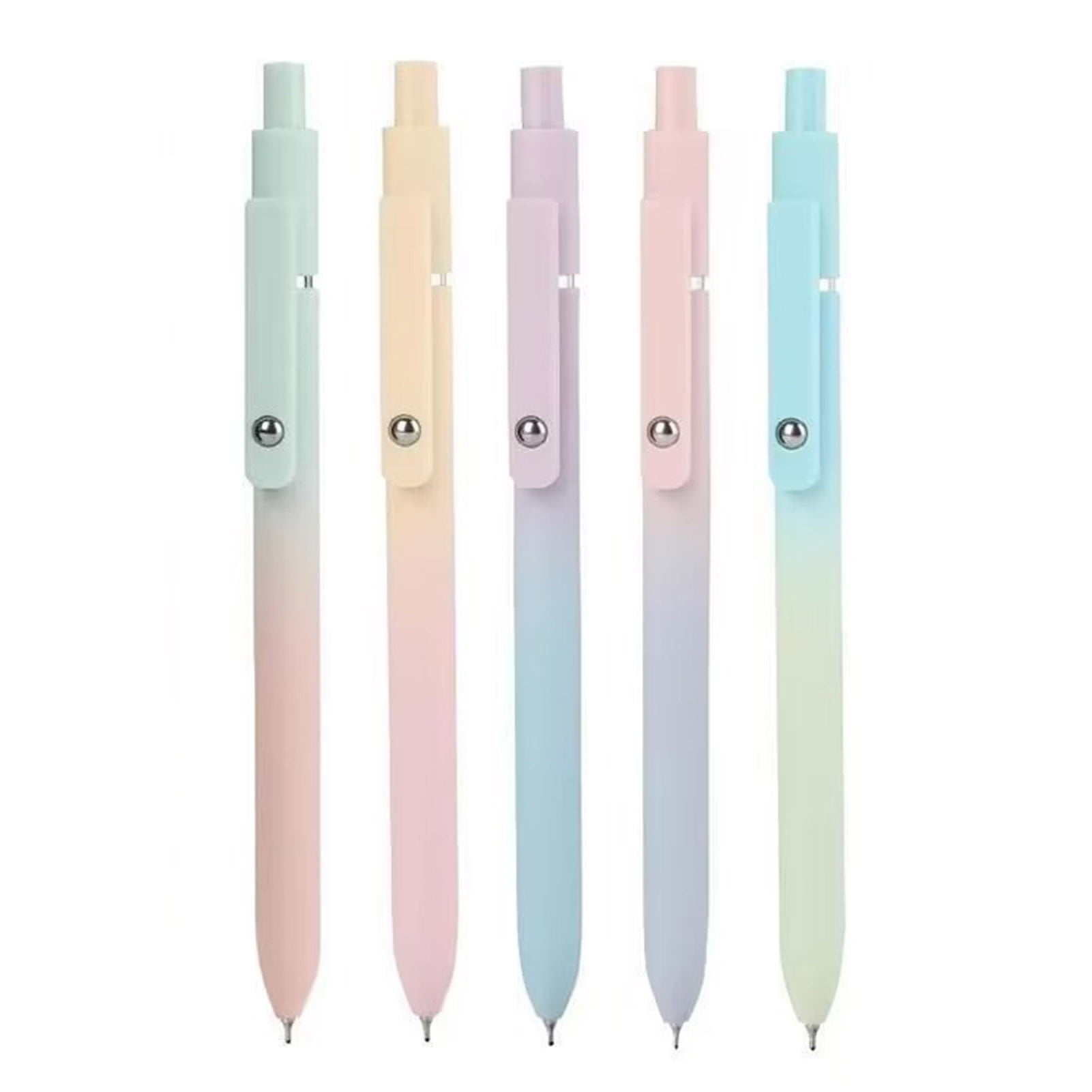 HomeCozy 5Pcs Gel Pen Set 0.5mm Quick Dry Black Ink Pens Fine Point ...