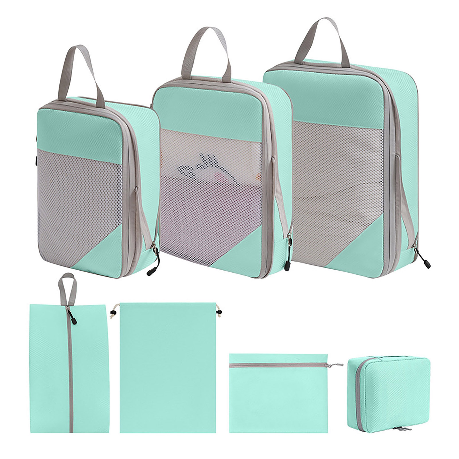 HomeCozy 7 Piece Packing Cubes for Travel,Travel Organizer Innovative ...