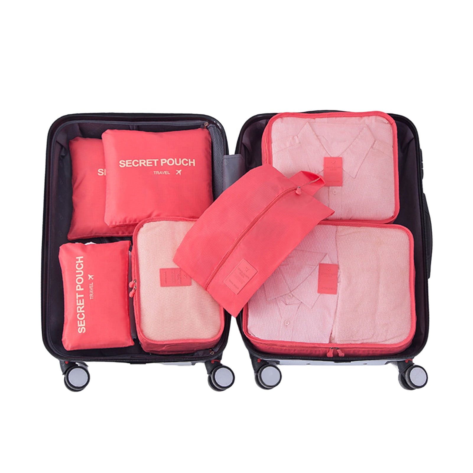 HomeCozy 7Pcs Travel Organizer Bags Thickened Waterproof Sorting ...