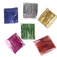 JAM Elastic String Ties, Gold Metallic, 50/Pack, Small, 10" Loop ...