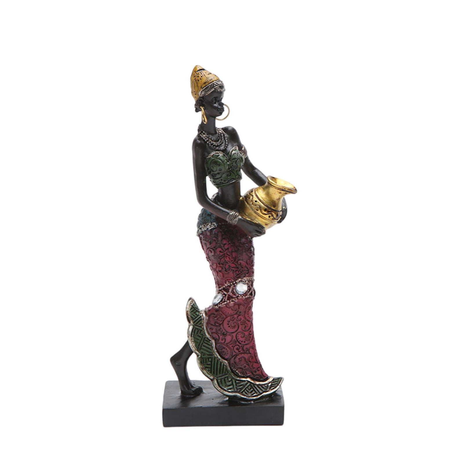 HomeCozy African Statue Eye-catching Compact Creative African Dancing ...