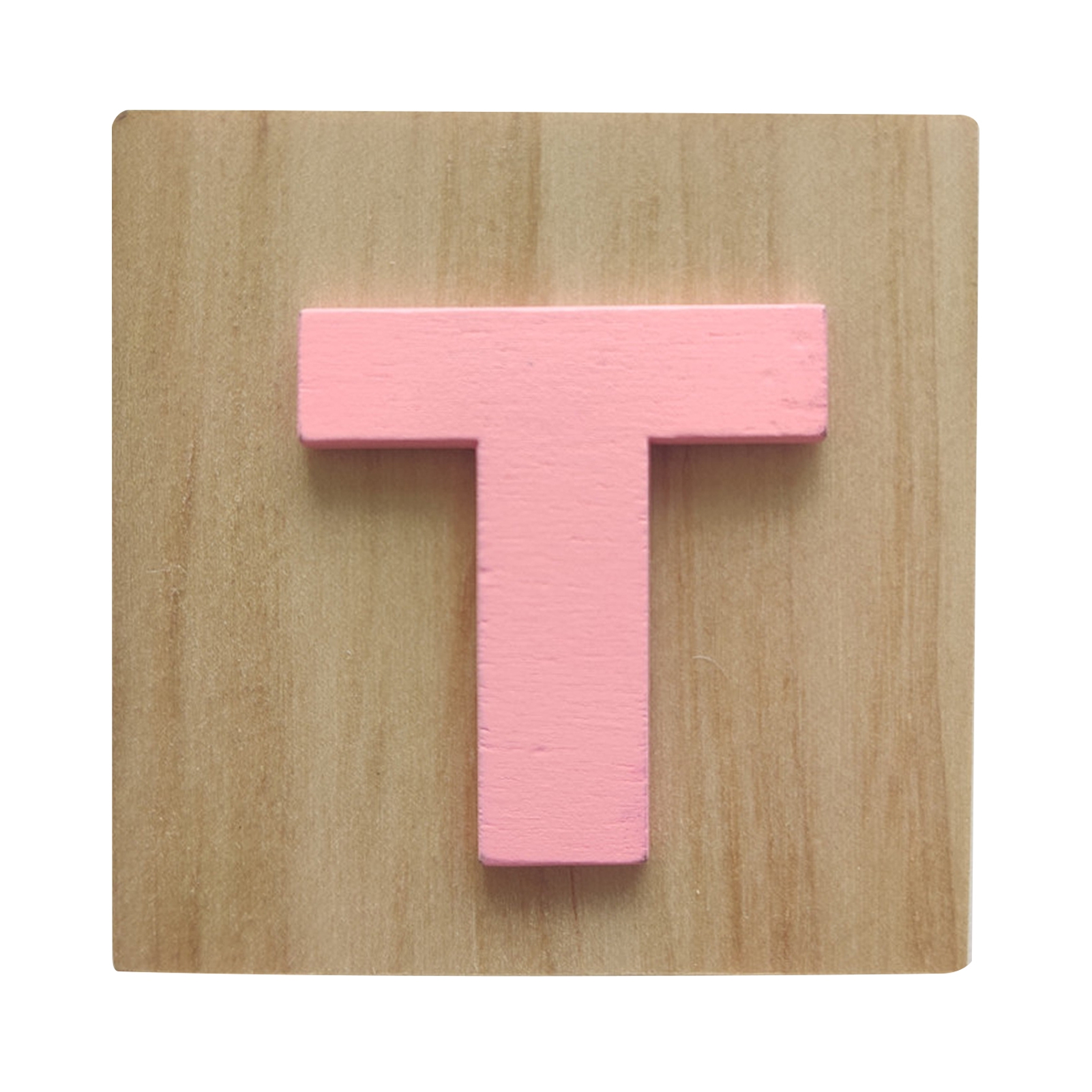 HomeCozy Alphabet Block Nordic Style Ornamental Pine Wood Portable 26 ...