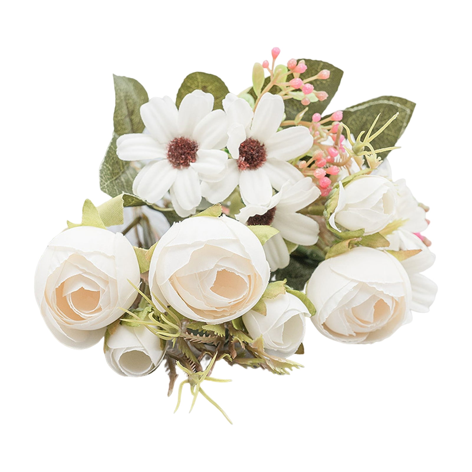 HomeCozy Artificial Flower Realistic Vivid Color Non-fading Not Wither ...