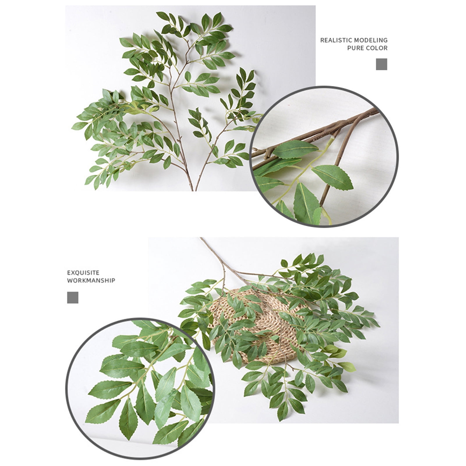 HomeCozy Artificial Plant Not Withered Non-fading No Watering Realistic ...