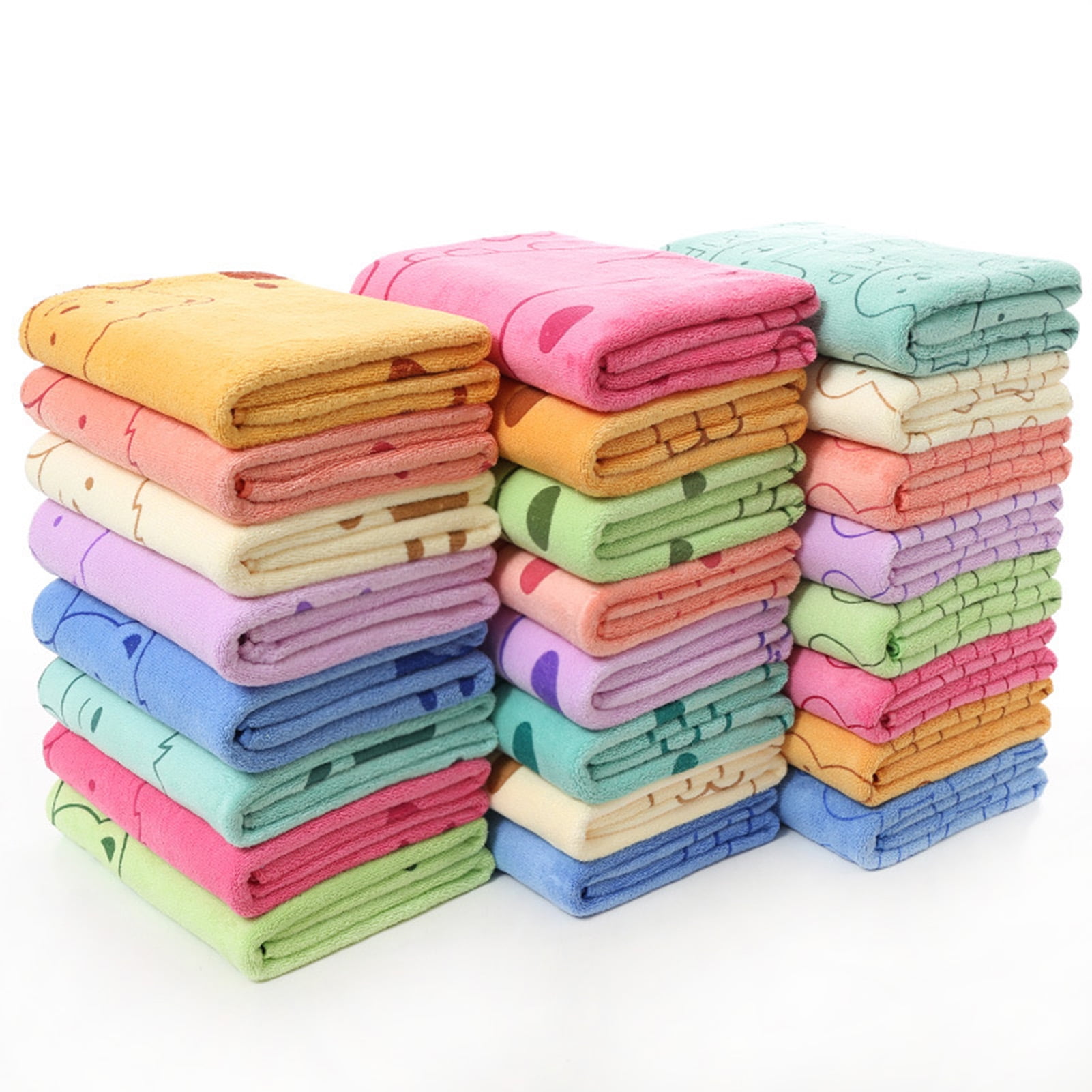 HomeCozy Bath Towel Strong Water Absorption Quick-drying Cartoon ...