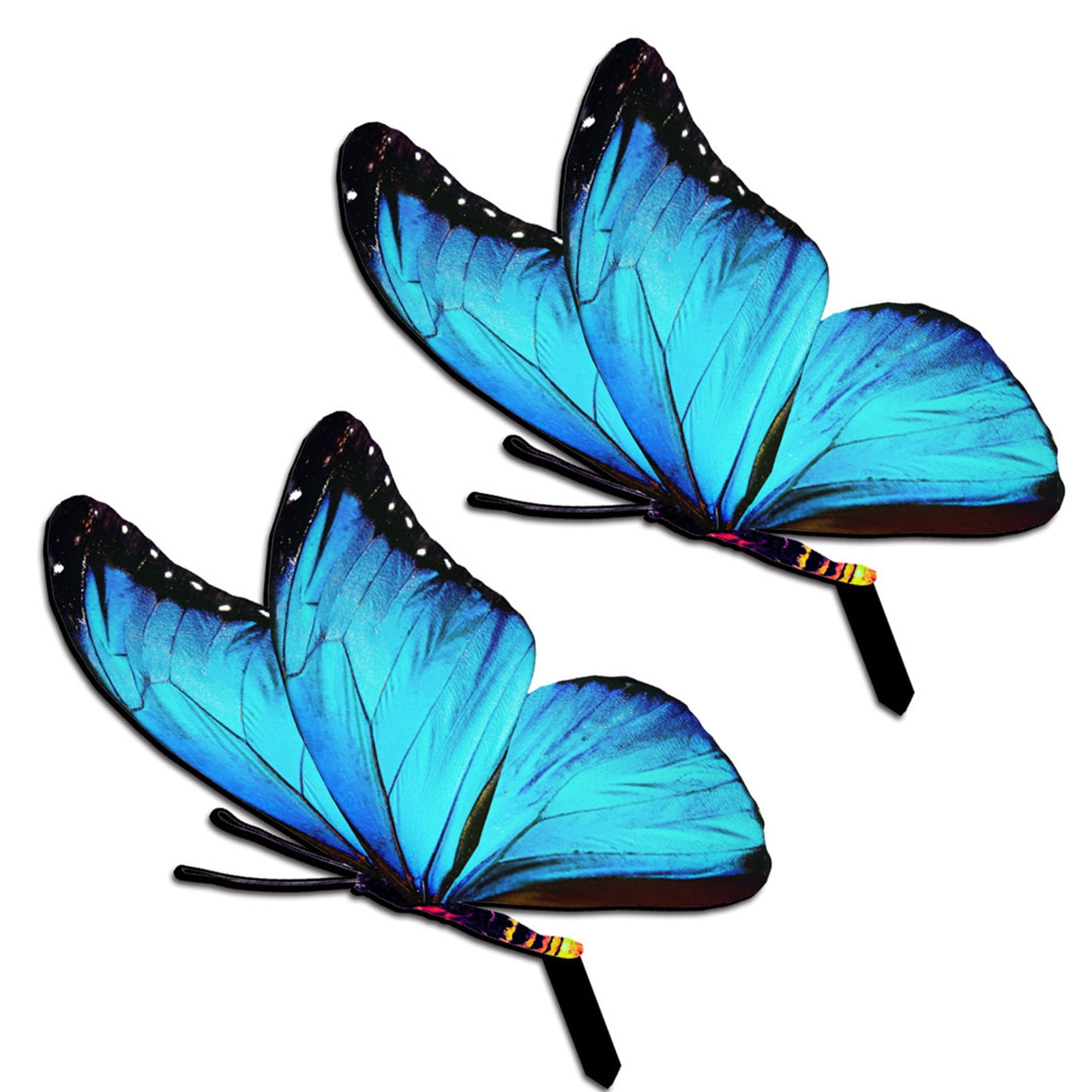 HomeCozy Butterfly Stake Realistic Look Weather-proof Sharp Tip Non ...