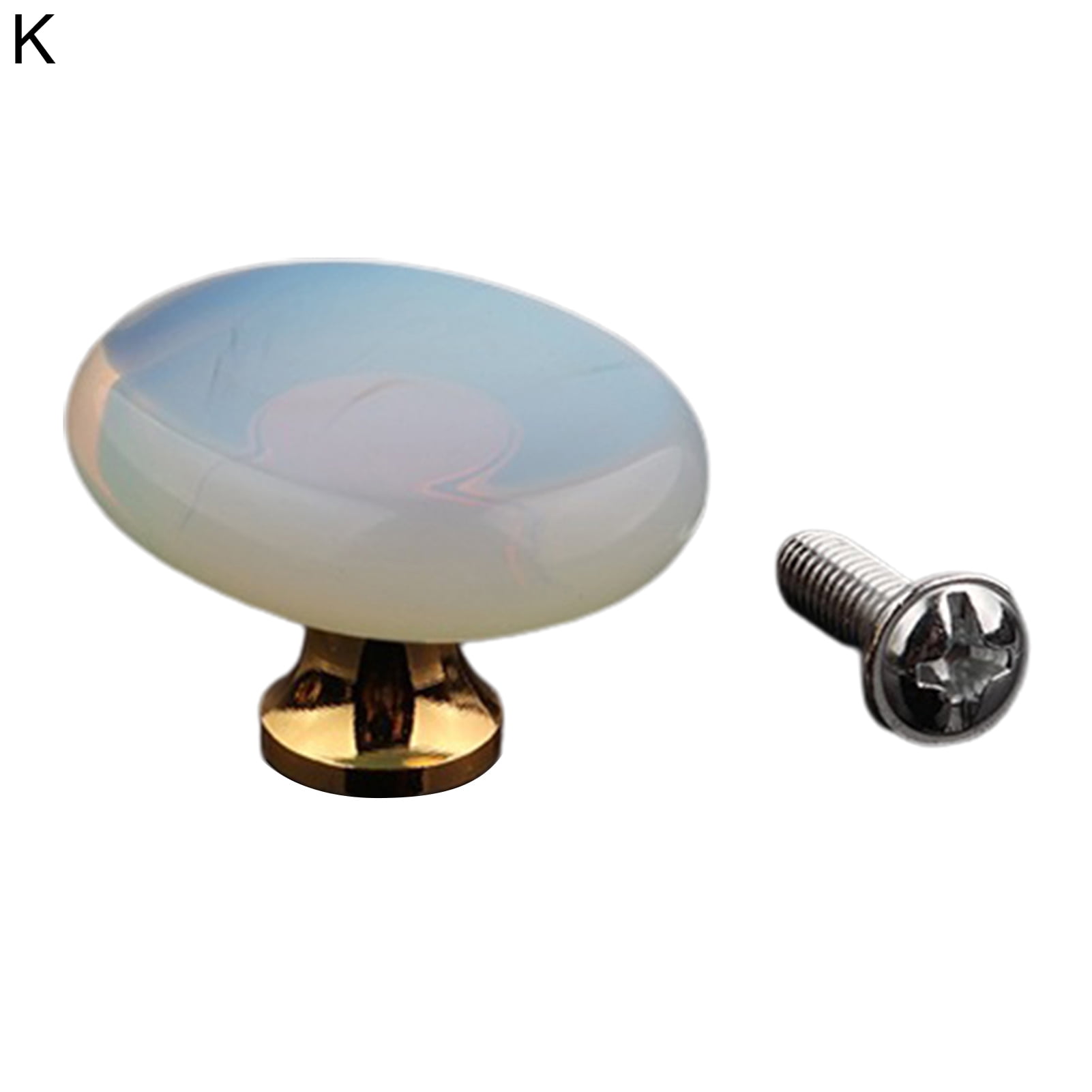 HomeCozy Cabinet Knob Elegant Easy to Install Stone Single Hole Pull ...