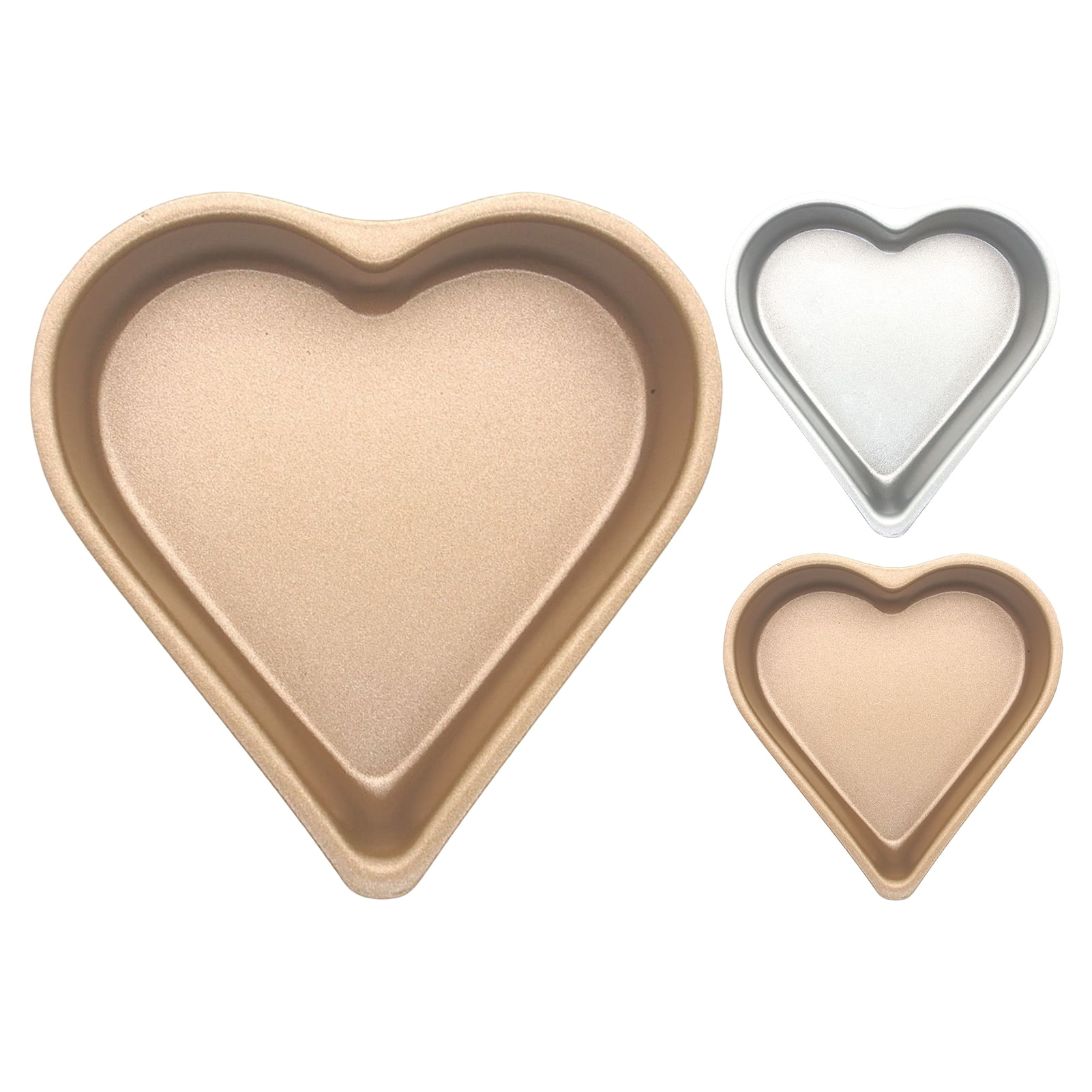 HomeCozy Cake Mold Cute Heart Shape Nonstick Easy to Clean Quick ...