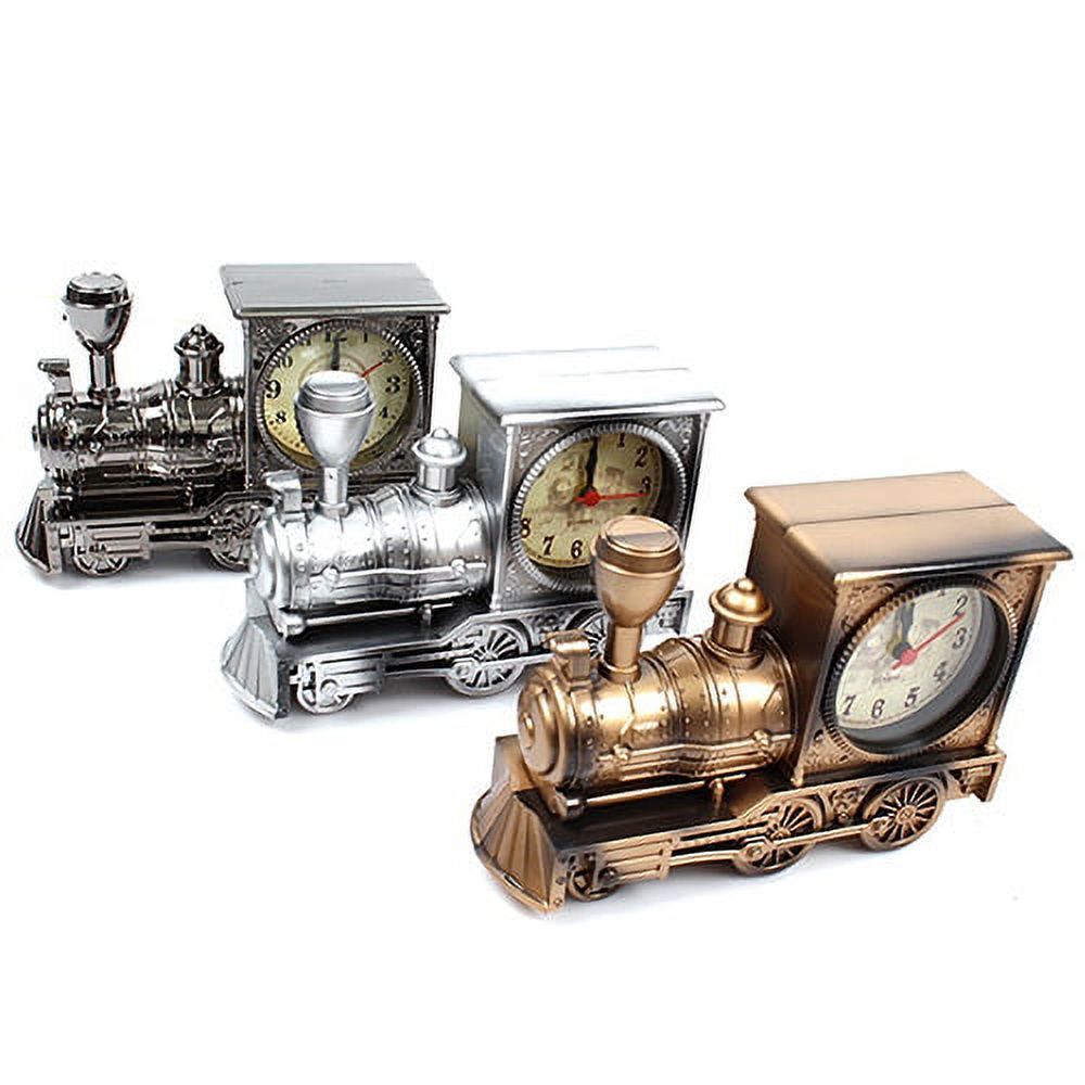 HomeCozy Cartoon Locomotive Train Alarm Clock Retro Engine Design Table ...