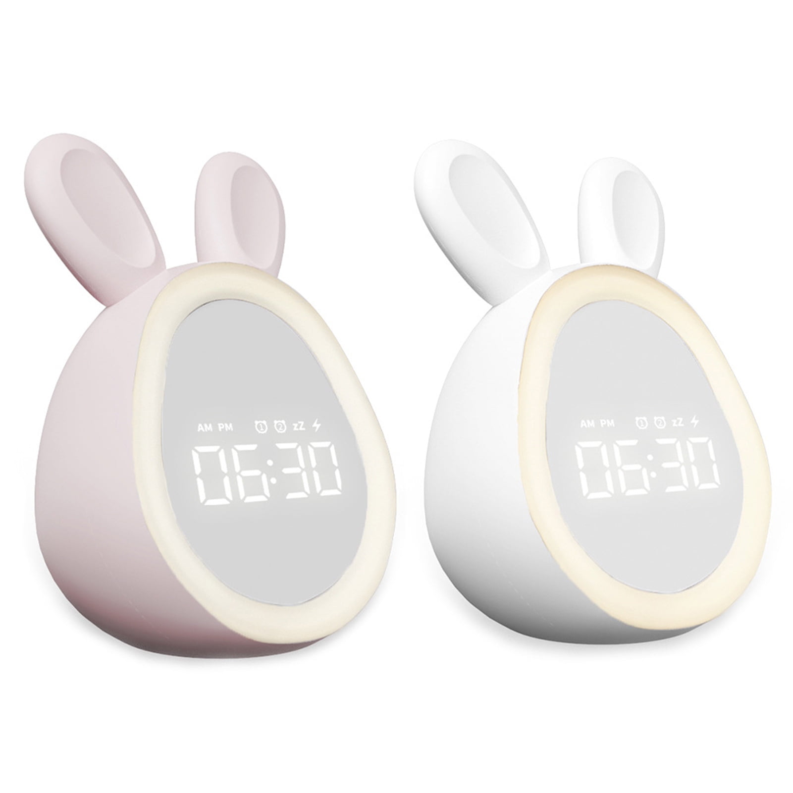 HomeCozy Cartoon Rabbit Alarm Clock Volume Brightness Adjustable ...