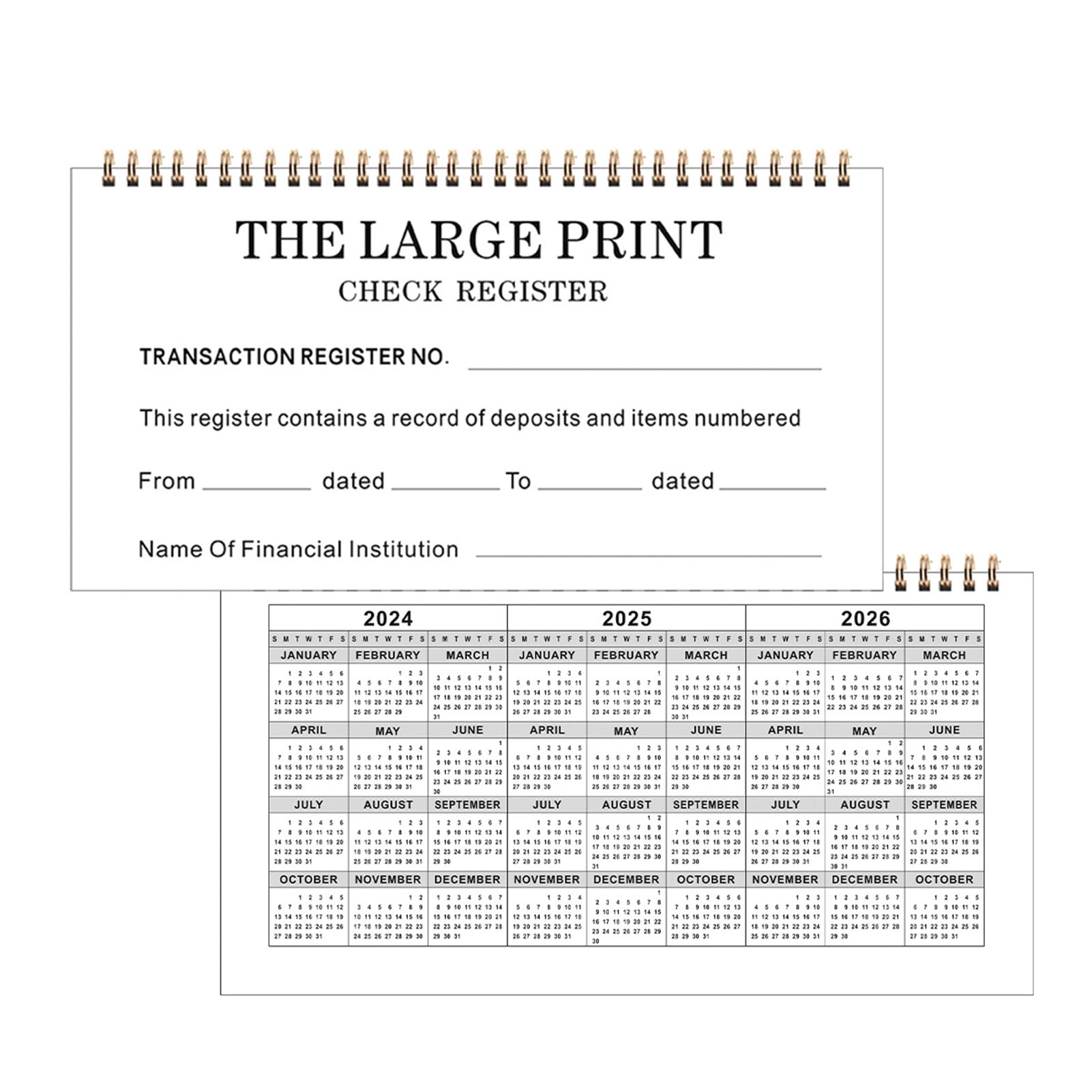 HomeCozy Checkbook Register for Personal Business Finance Management ...