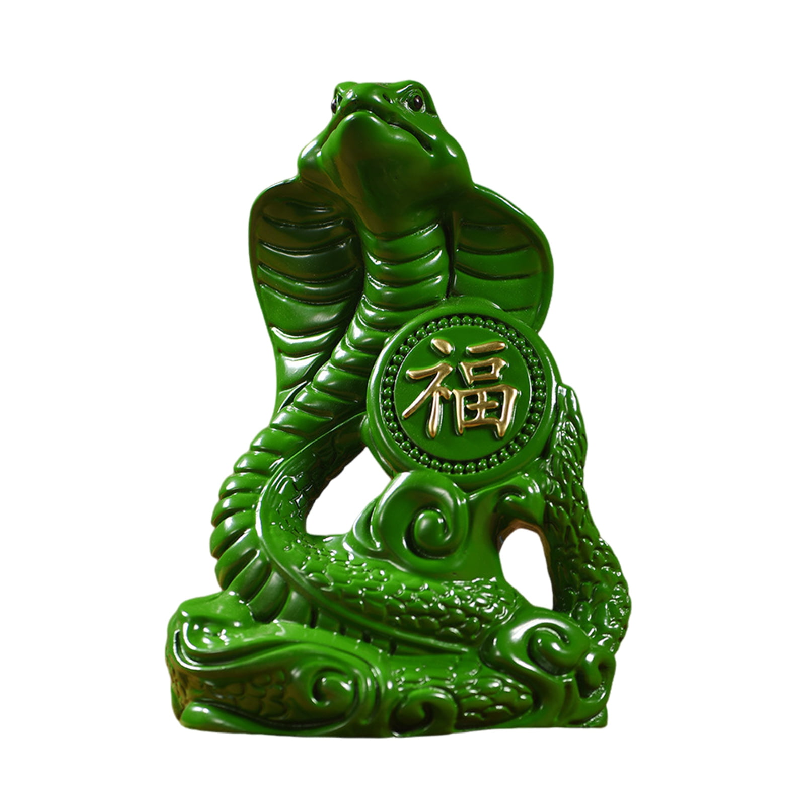 HomeCozy Chinese Zodiac Snake Statue Small Wooden Feng Shui Animal ...