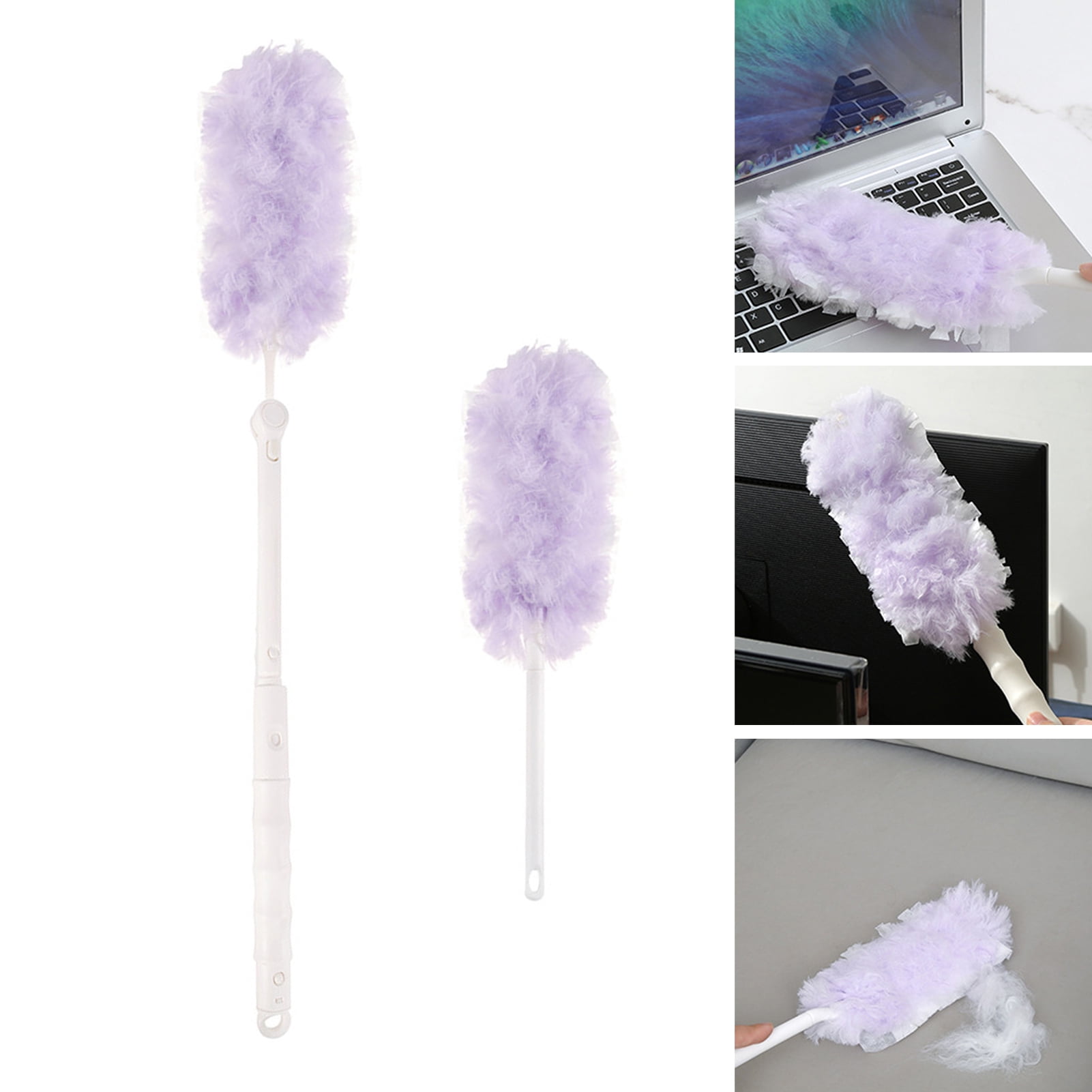 HomeCozy Cleaning Duster with Long Handle Ergonomic Grip Electrostatic ...