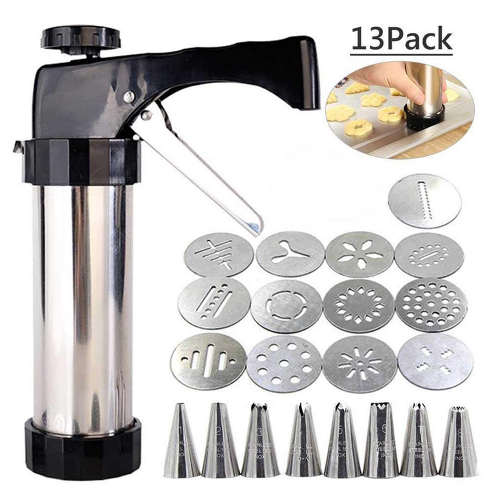 HomeCozy Cookie Decorating Tube Detachable with Different Designs Easy ...